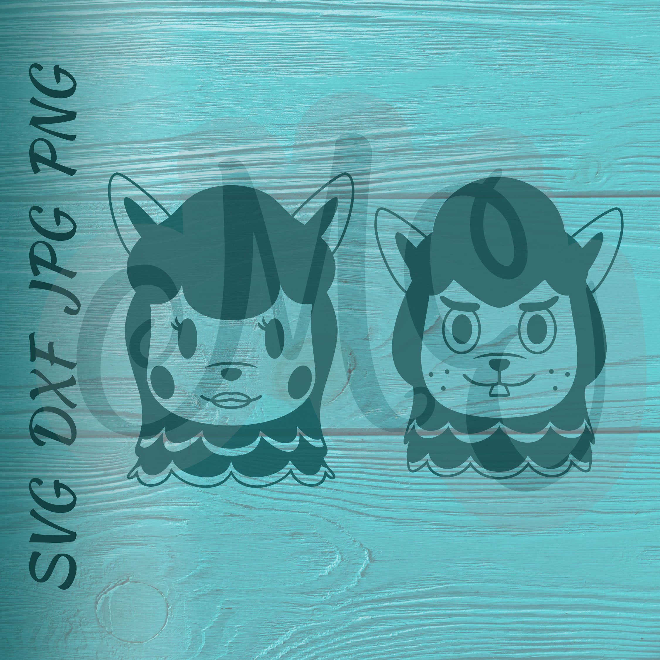 Re-Tail Reese & Cyrus | Animal Crossing SVG, DXF - Payhip