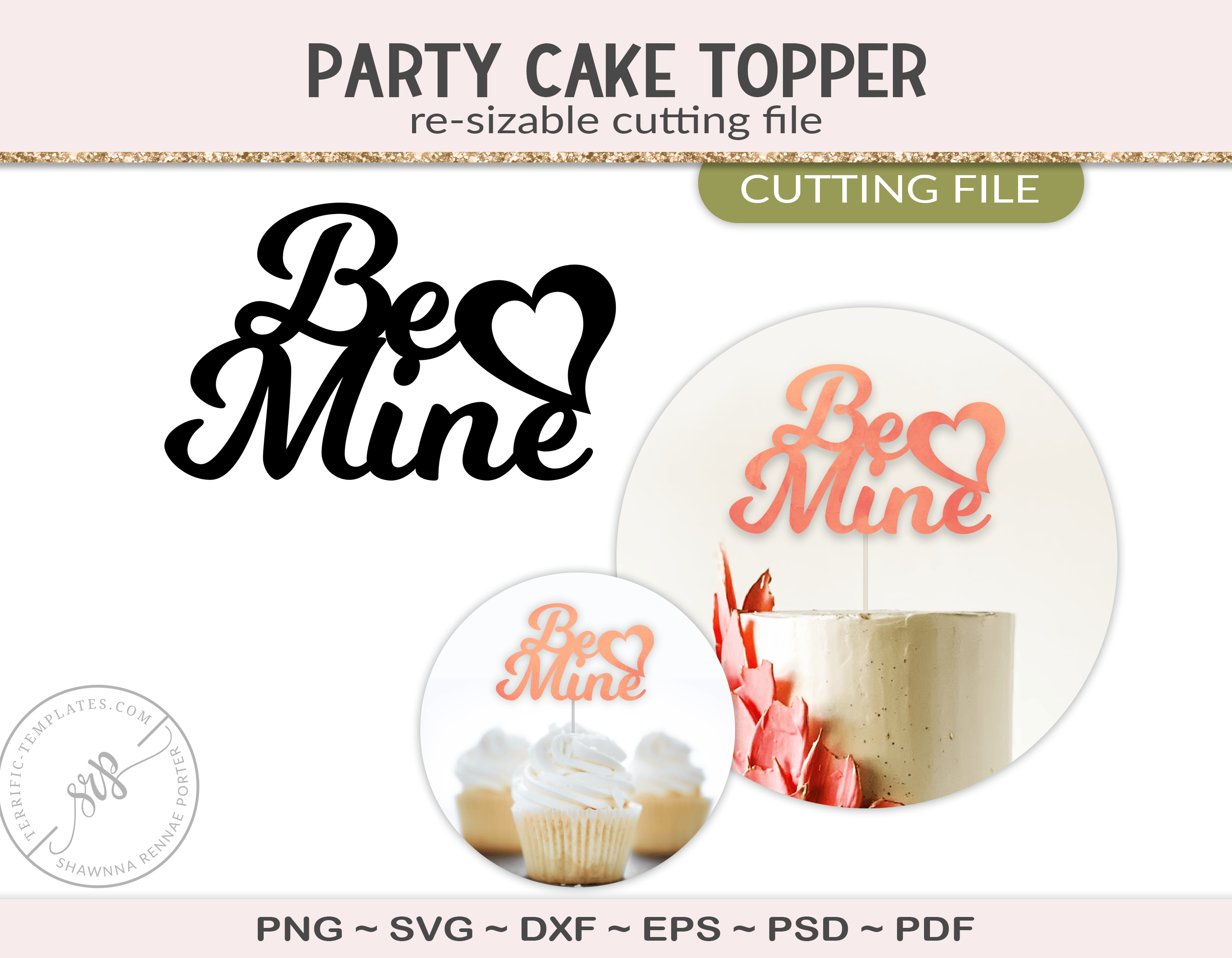 Be Mine topper cutting file - CT60 - Payhip