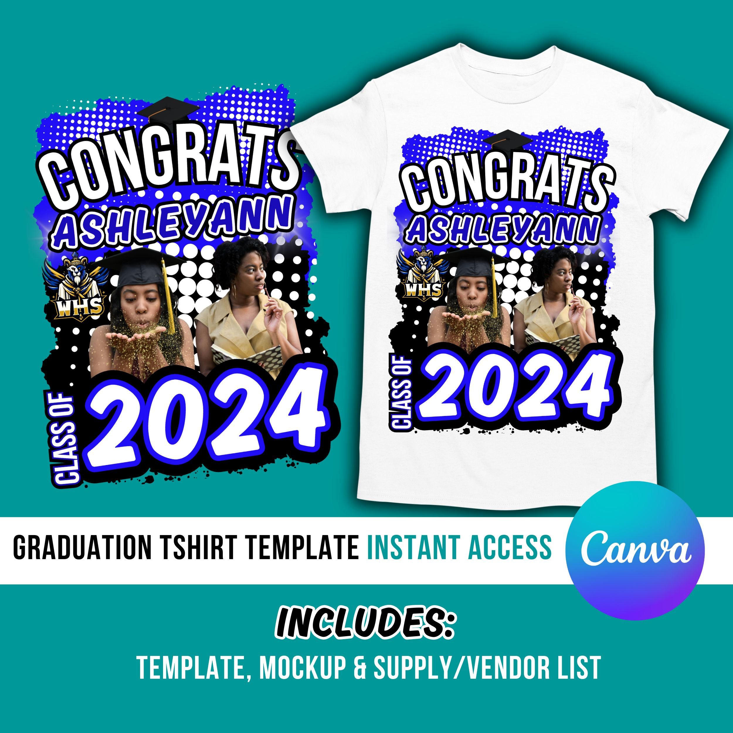 Graduation Tshirt Design Editable in Canva, 2024 Graduation T Shirt Design, Graduation Tshirt ...