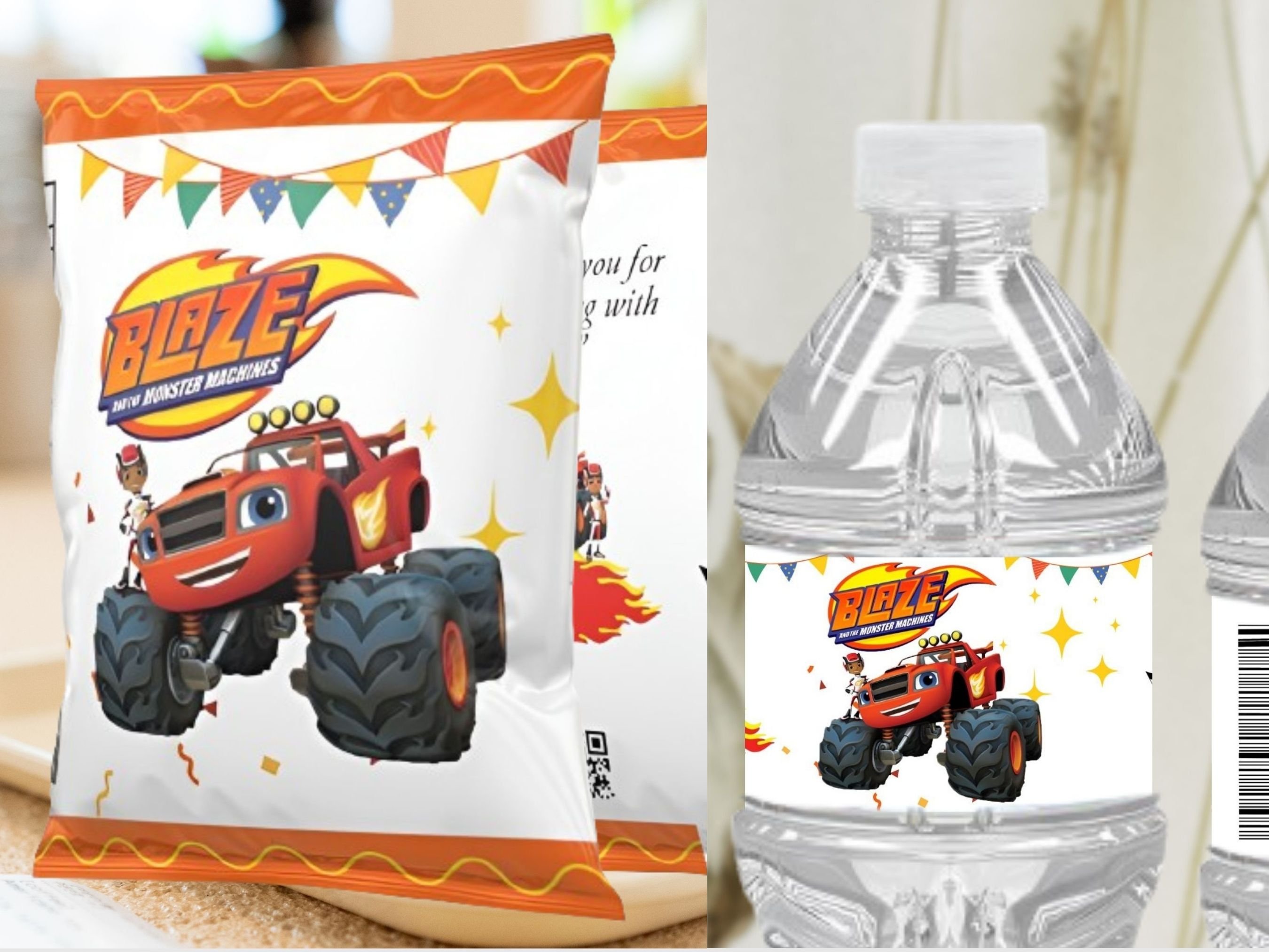 Blaze and the Monster Machine Chip Bag and Water Bottle Label Printable ...