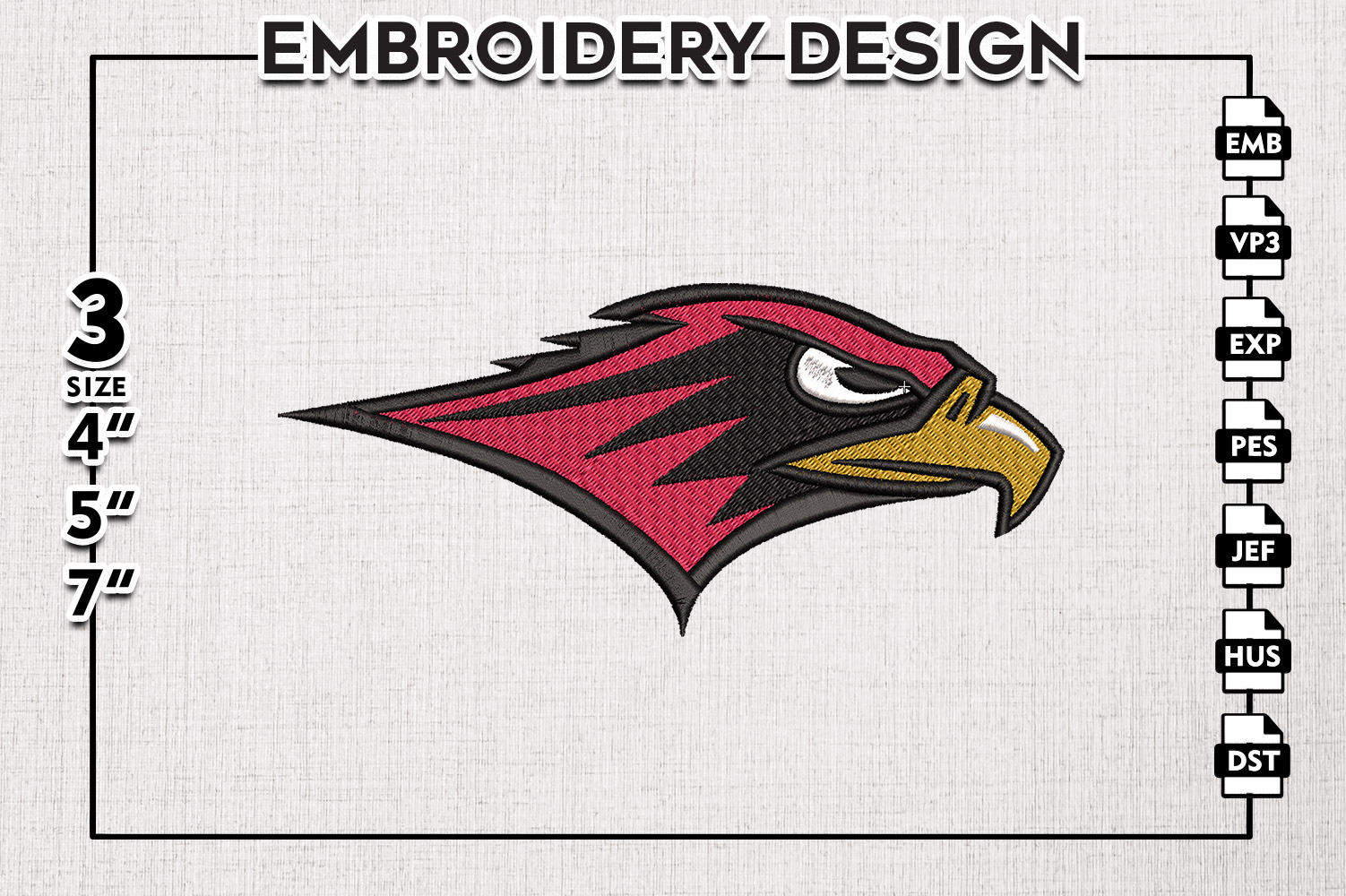 Seattle U Redhawks Ncaa Mascot Logo Embroidery, Seattle U Redhawks NCAA ...