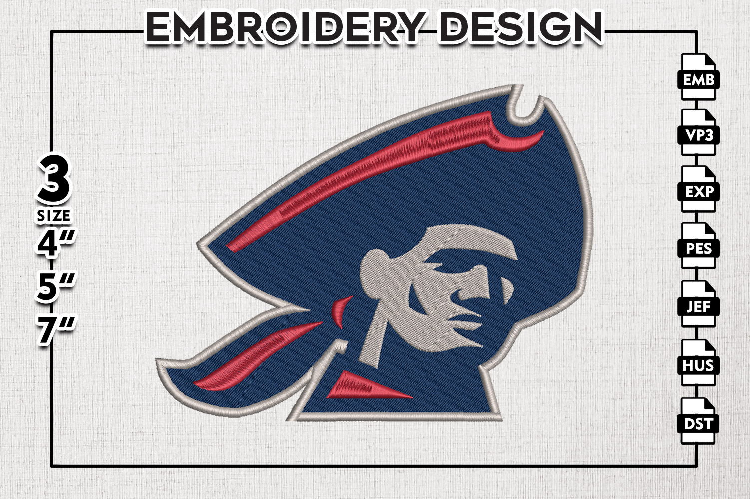 Robert Morris Colonials Ncaa Mascot Logo Embroidery, Robert Morris ...