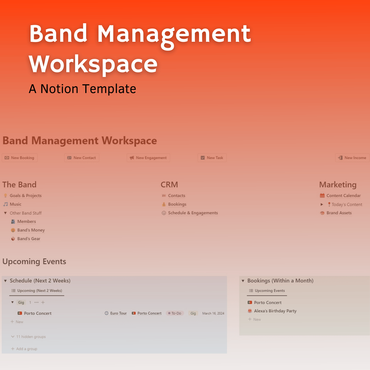 Band Management Workspace - Payhip
