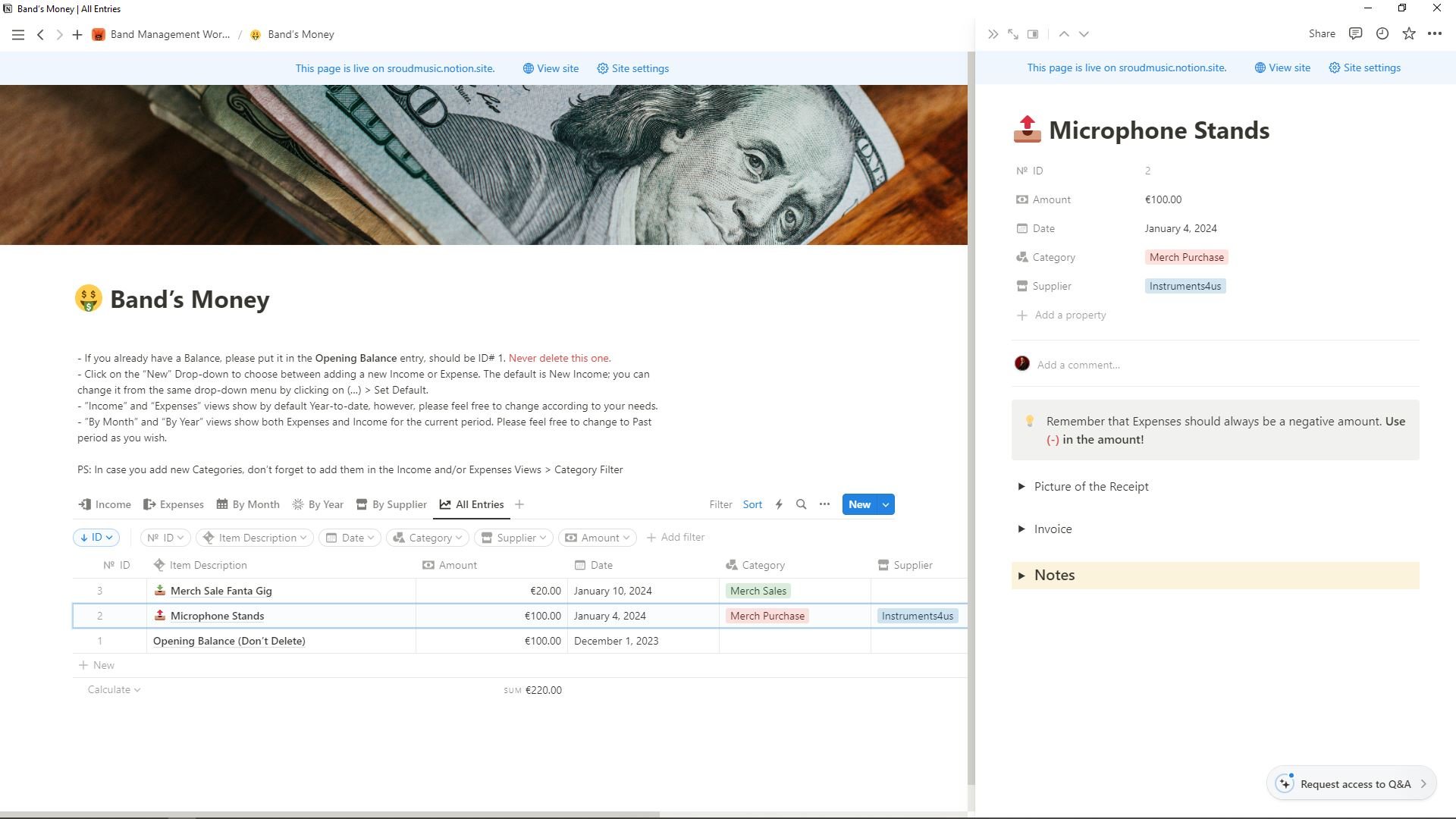 Band Management Workspace - Fully featured organization and CRM tool ...