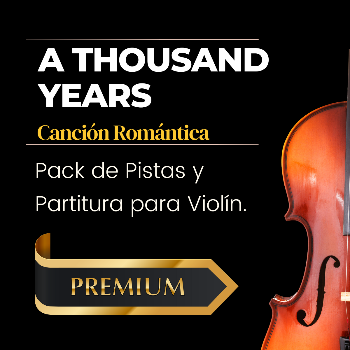 "A Thousand Years" Premium - Pistas y Partitura para Violín - Payhip