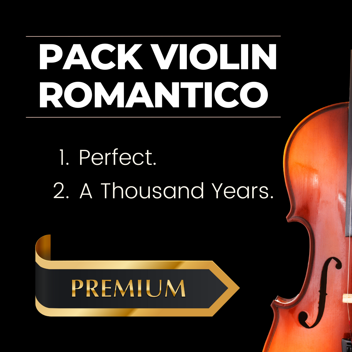 Pack Premium "Violín Romántico". Pistas Premium y Partituras para Violín - Payhip