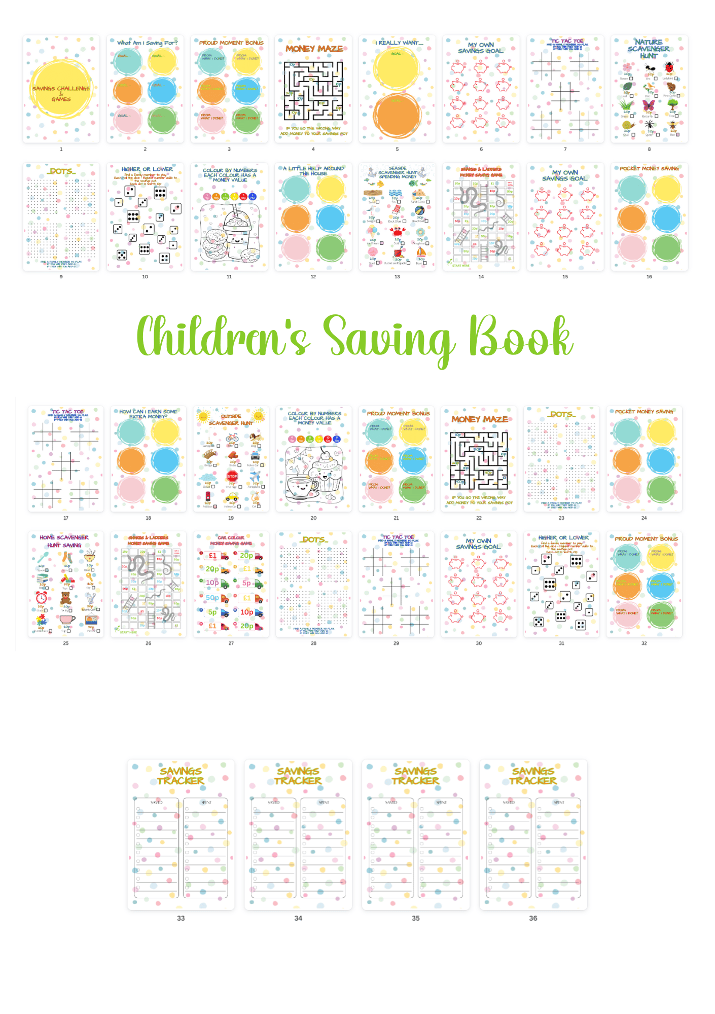 DIGITAL - Childrens Savings Book - Payhip