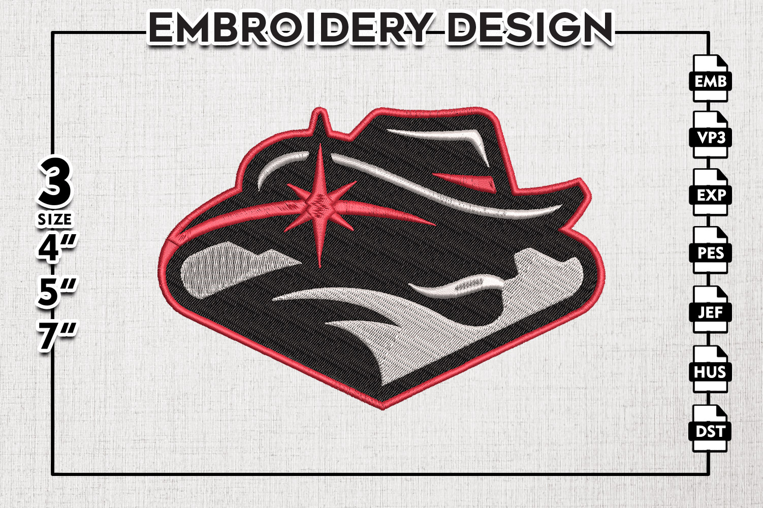 UNLV Rebels Ncaa Mascot Logo Embroidery, NCAA UNLV Rebels Team Logo ...