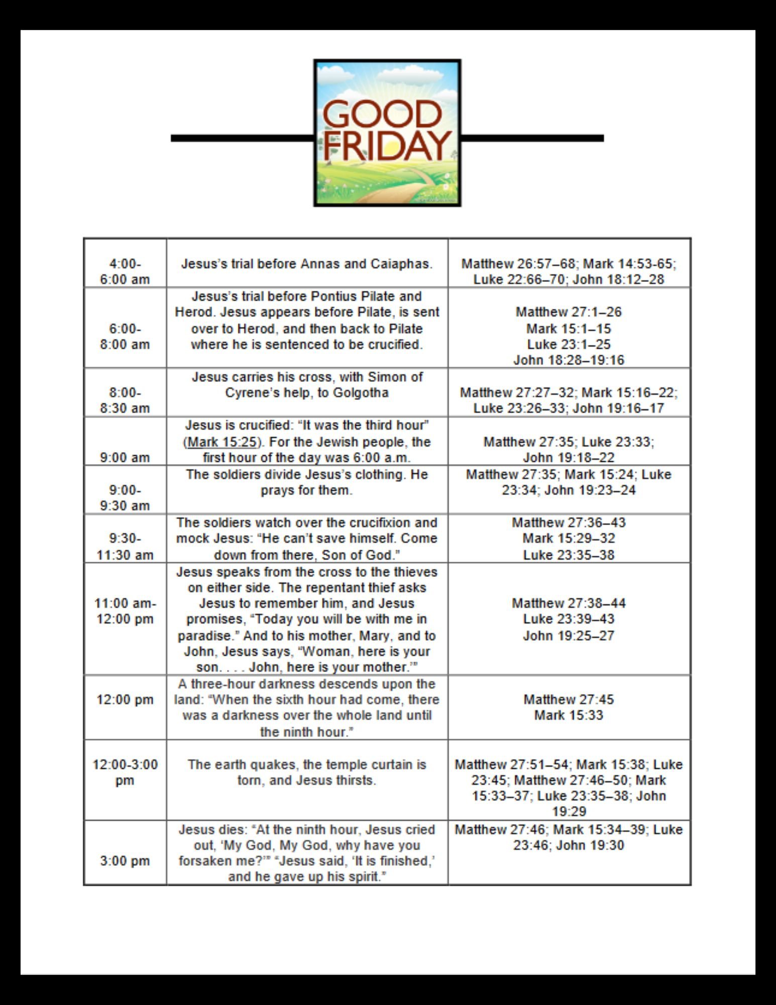 Good Friday Timeline - Payhip