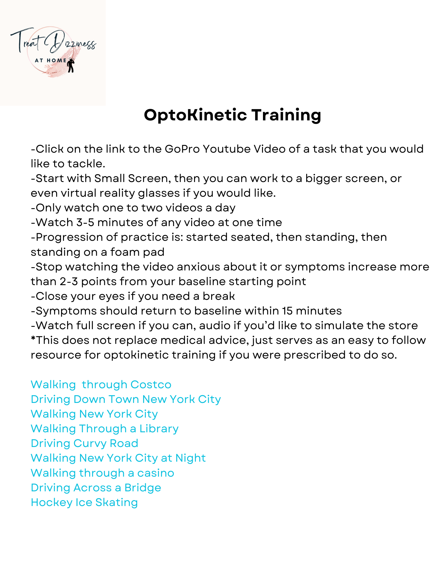 OptoKinetic Training Videos for Chronic Dizziness - Payhip