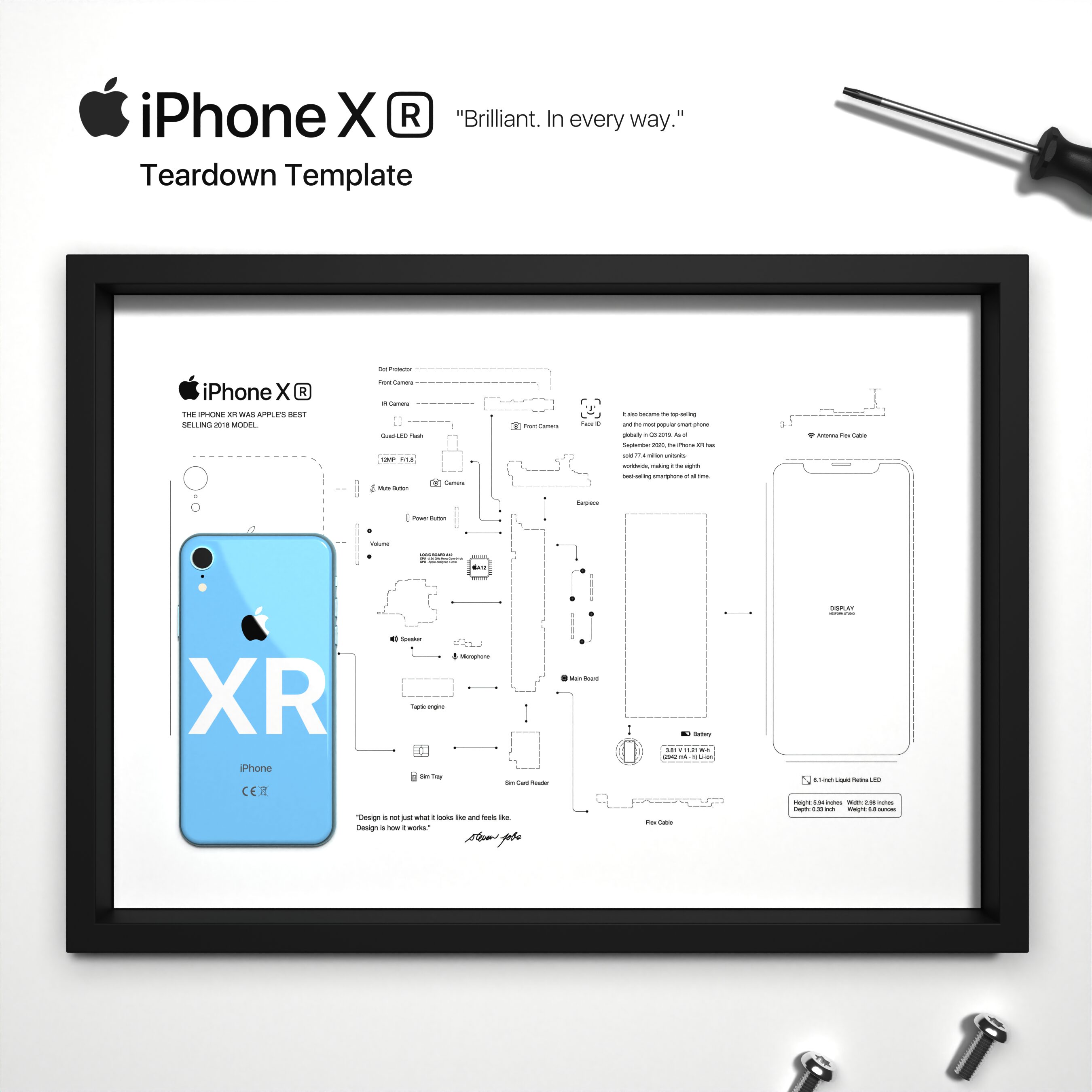 iPhone XR Teardown Template