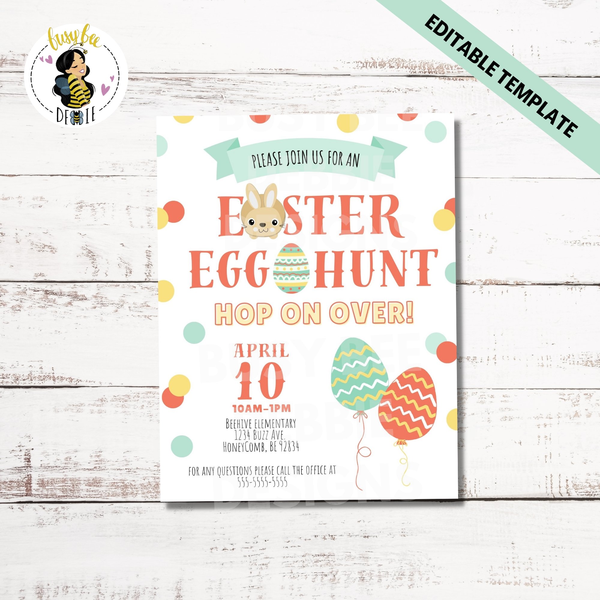 Easter Egg Hunt Invite | Easter Party Invite | Egg Hunt Party ...