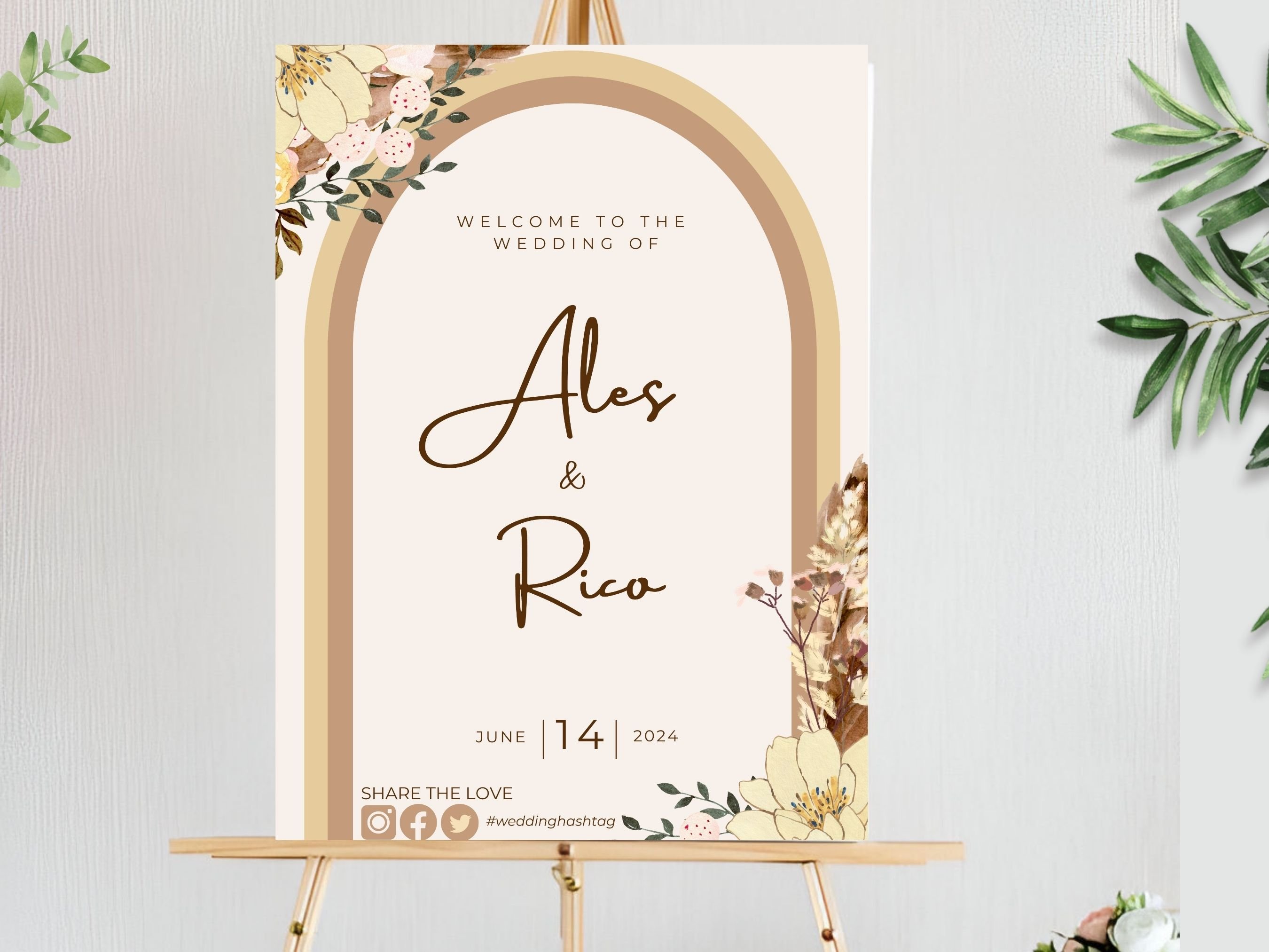 Filipino Filipiniana Themed Wedding Welcome Sign - Payhip