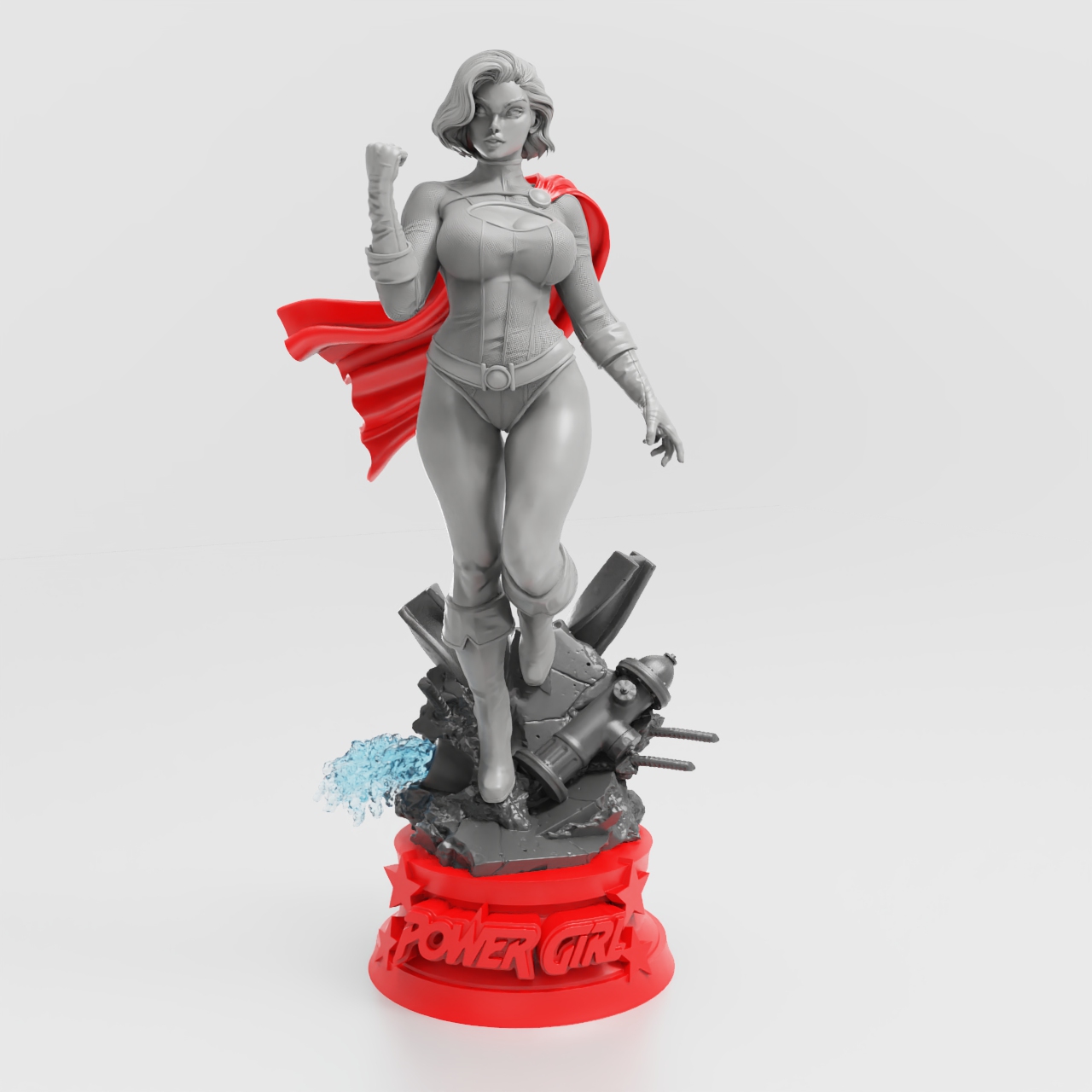 Power Girl - DC, STL 3D model design printable file - Payhip