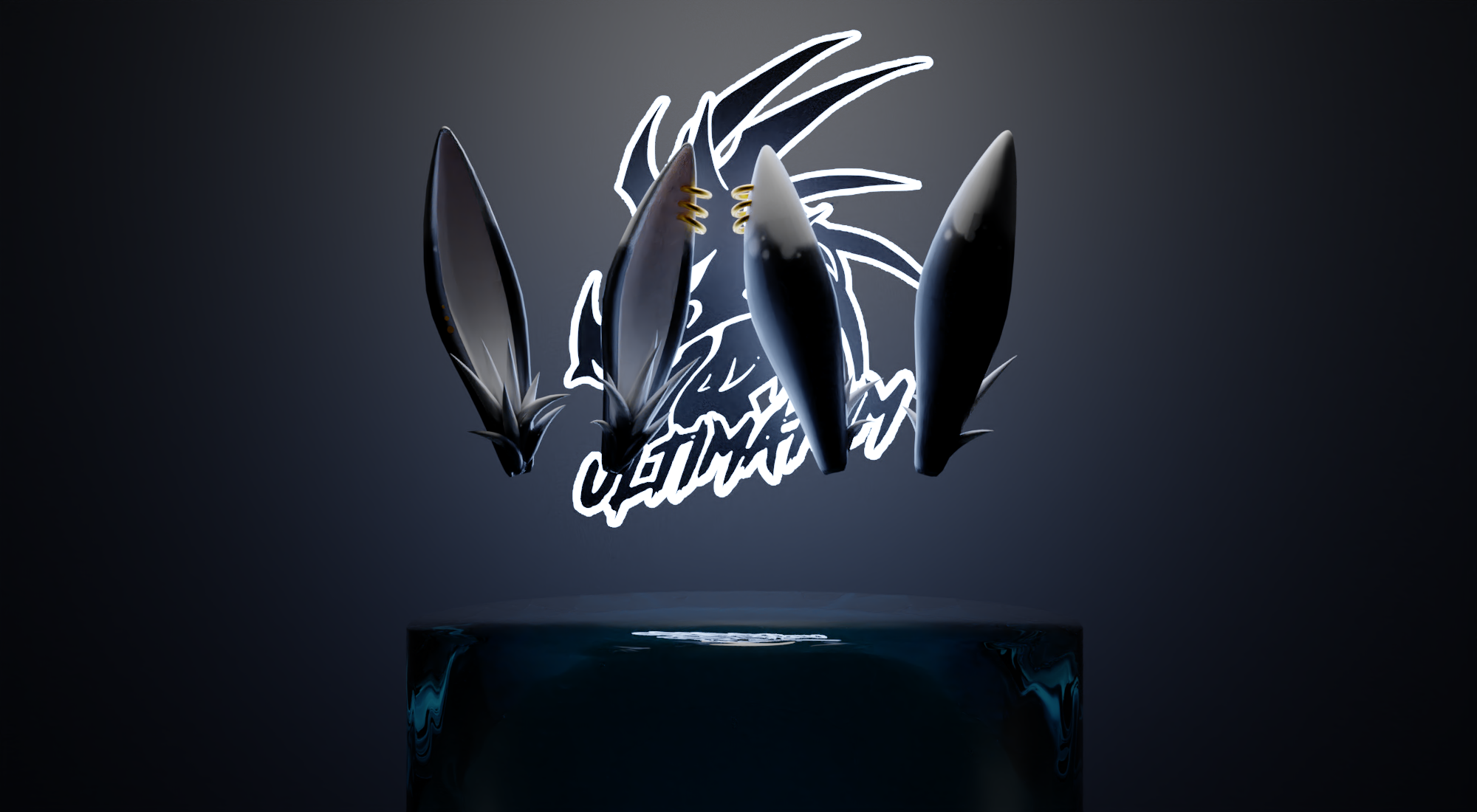 Punk Bunny Ears - 3D Model Asset - Payhip