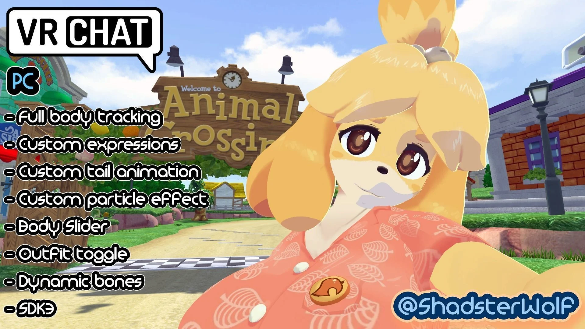 Isabelle VRChat Full Body Tracking 3D Model - Payhip