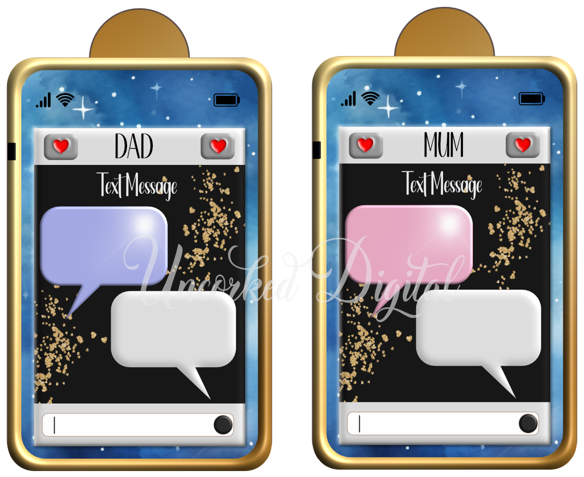 Memorial mobile phone text message design (woodform) - Payhip