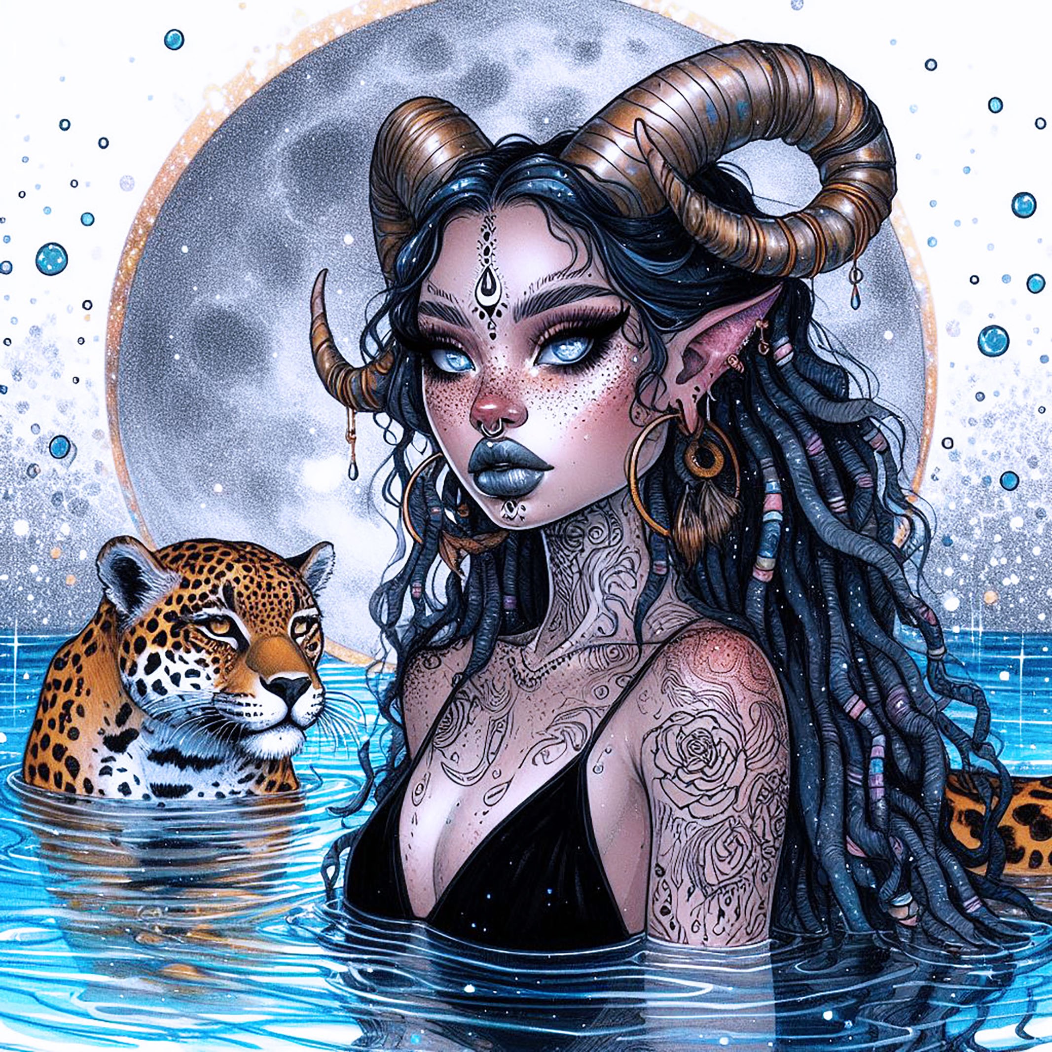 Beautiful Faun in Lake & Jaguar 2 - Payhip