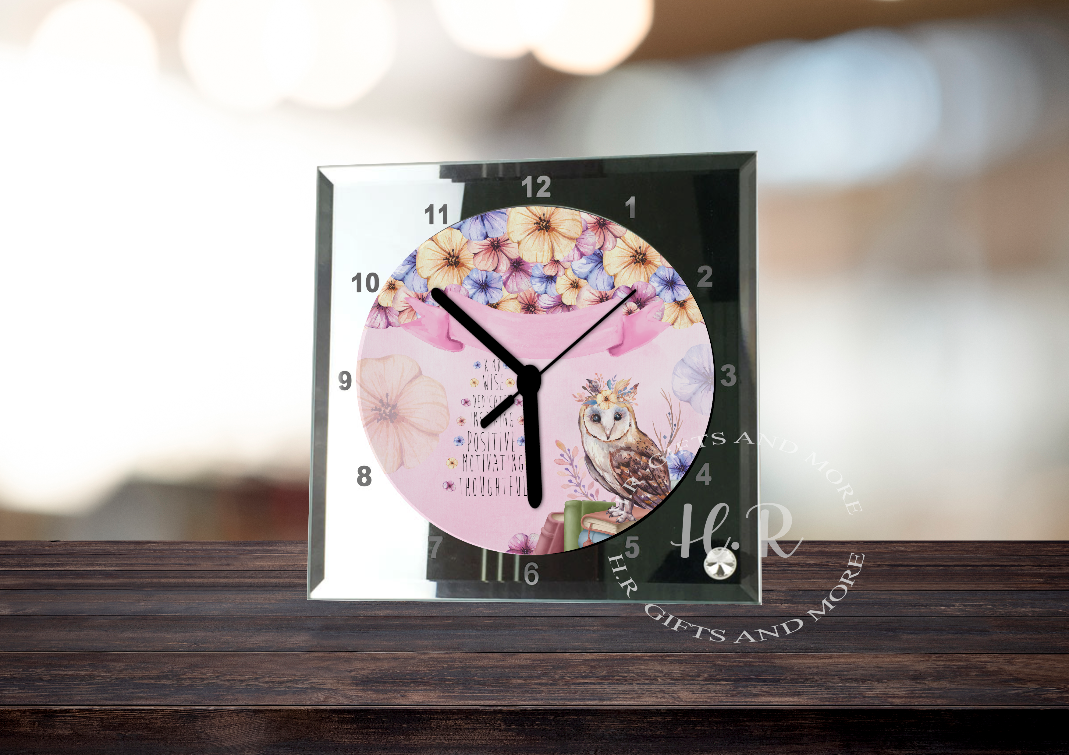 Positive Owl Desktop Clock - Payhip