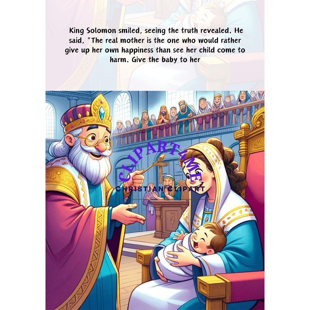 🌟Children’s Bible Stories Collection: Solomon's Wisdom: (illustration ...