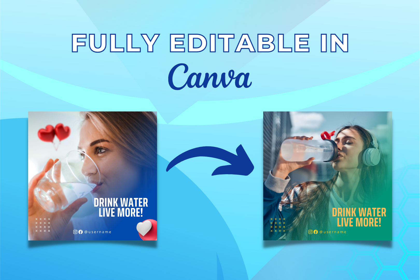30 Water Distributor Canva Templates For Social Media - Payhip