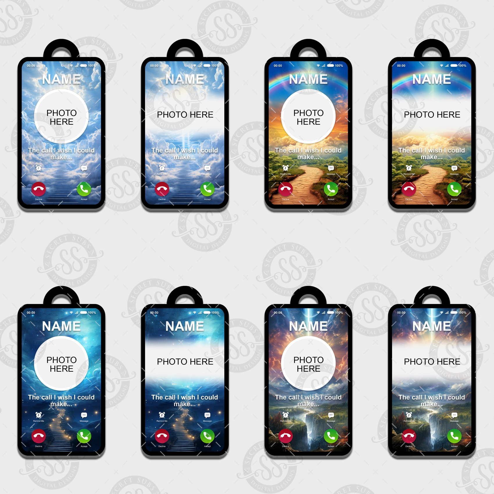 Phone Memorial Keyring Bundle 2 - Payhip