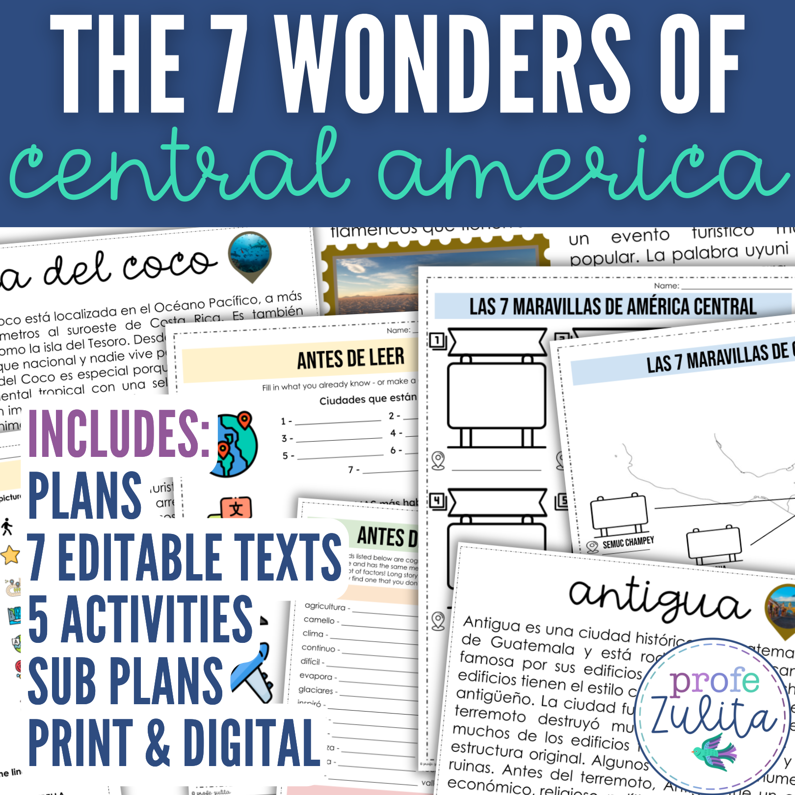 Readings with Animals in Spanish - Cognate Gallery Walk - Payhip