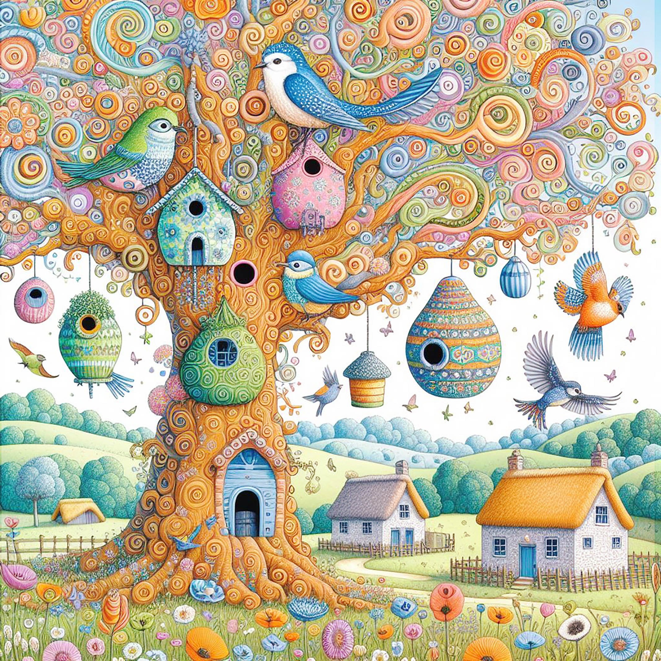 Whimsical WOrlds of Curly Trees & Birds 2 - Payhip