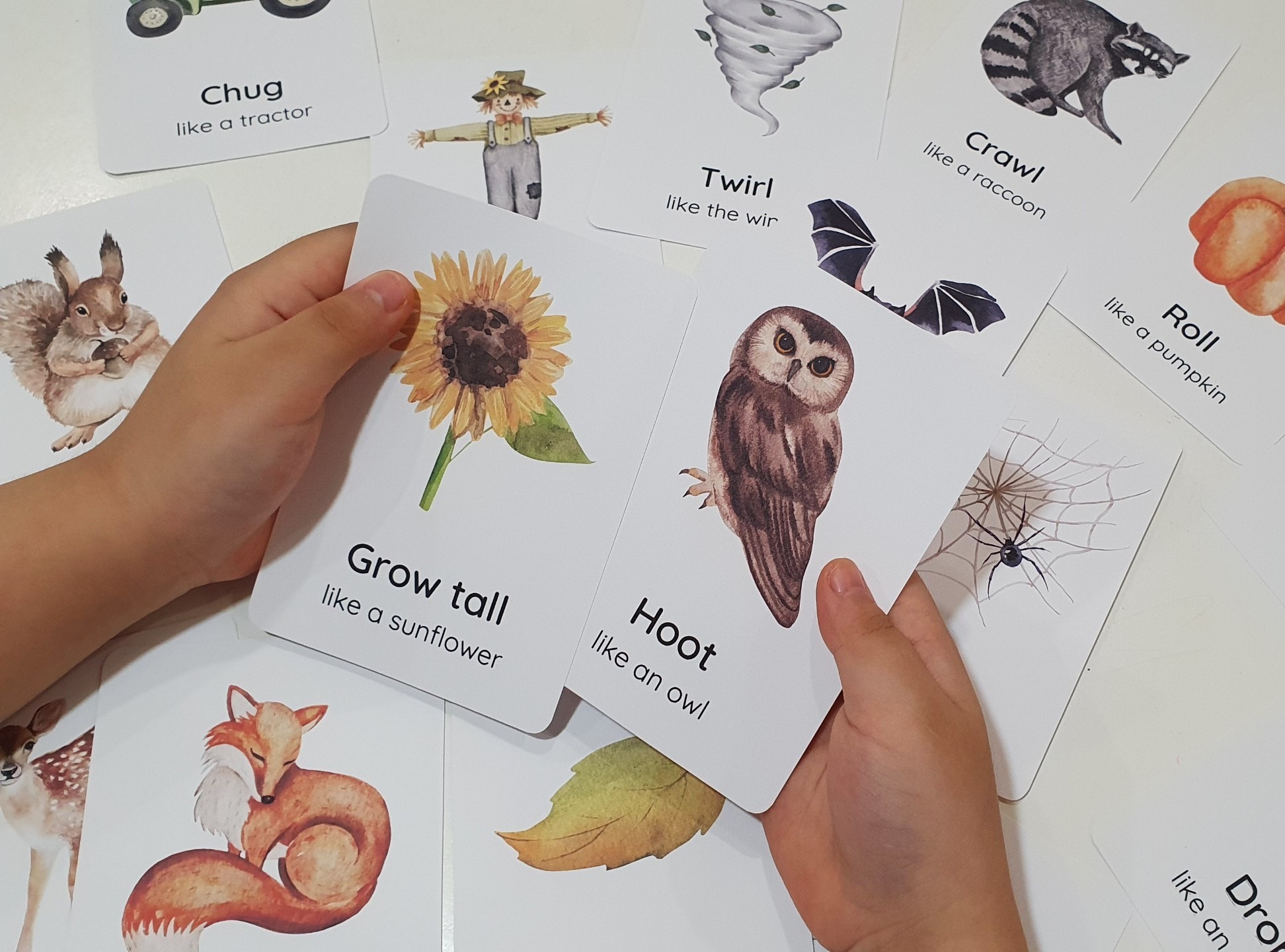 20 Animal Movement Cards, Movement Activity, Action Cards - Payhip