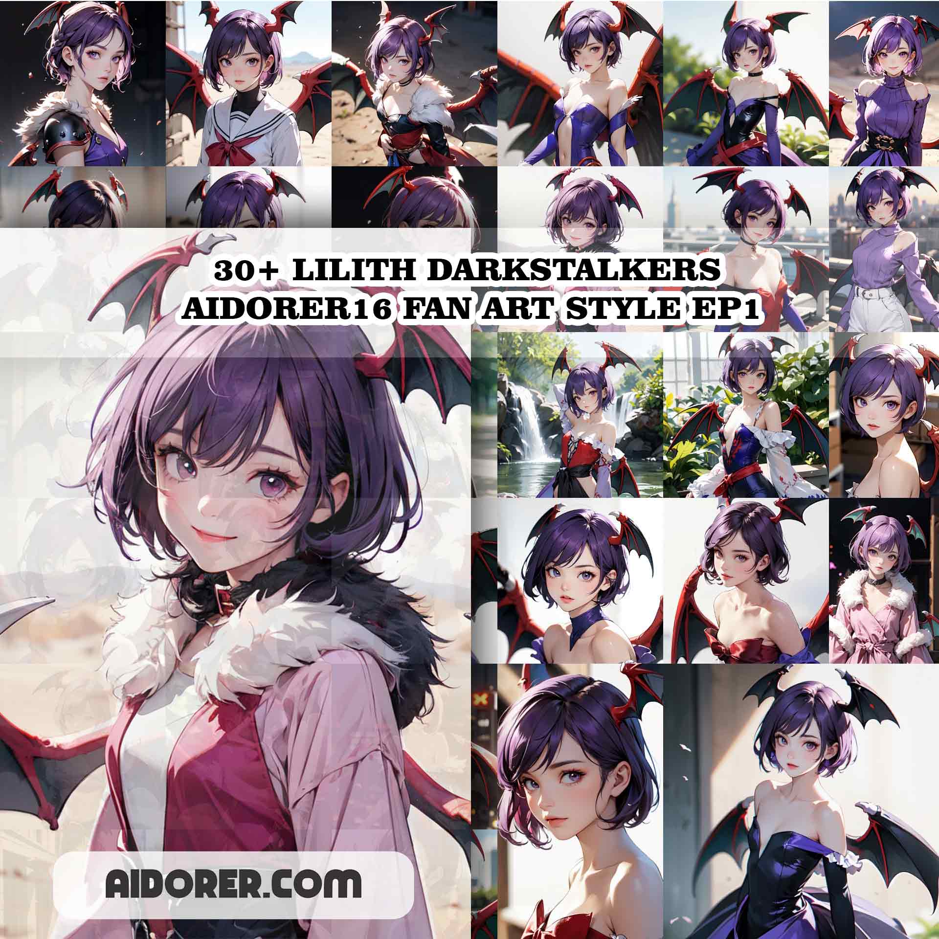 30 LILITH DARKSTALKERS AIDORER16 FAN ART STYLE EP1 - Payhip