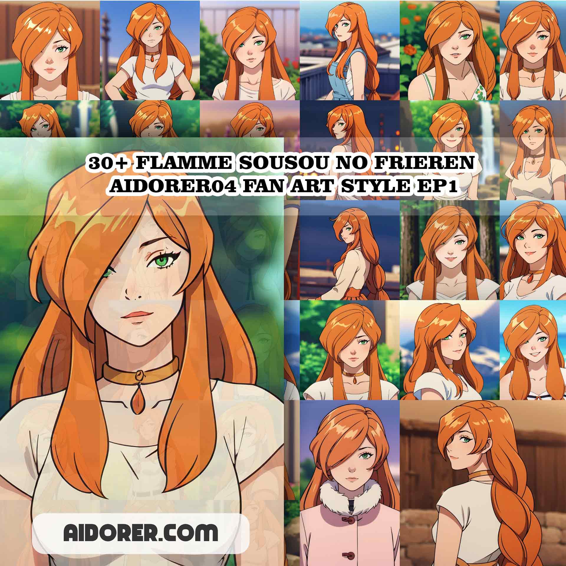 30 FLAMME SOUSOU NO FRIEREN AIDORER04 FAN ART STYLE EP1 - Payhip