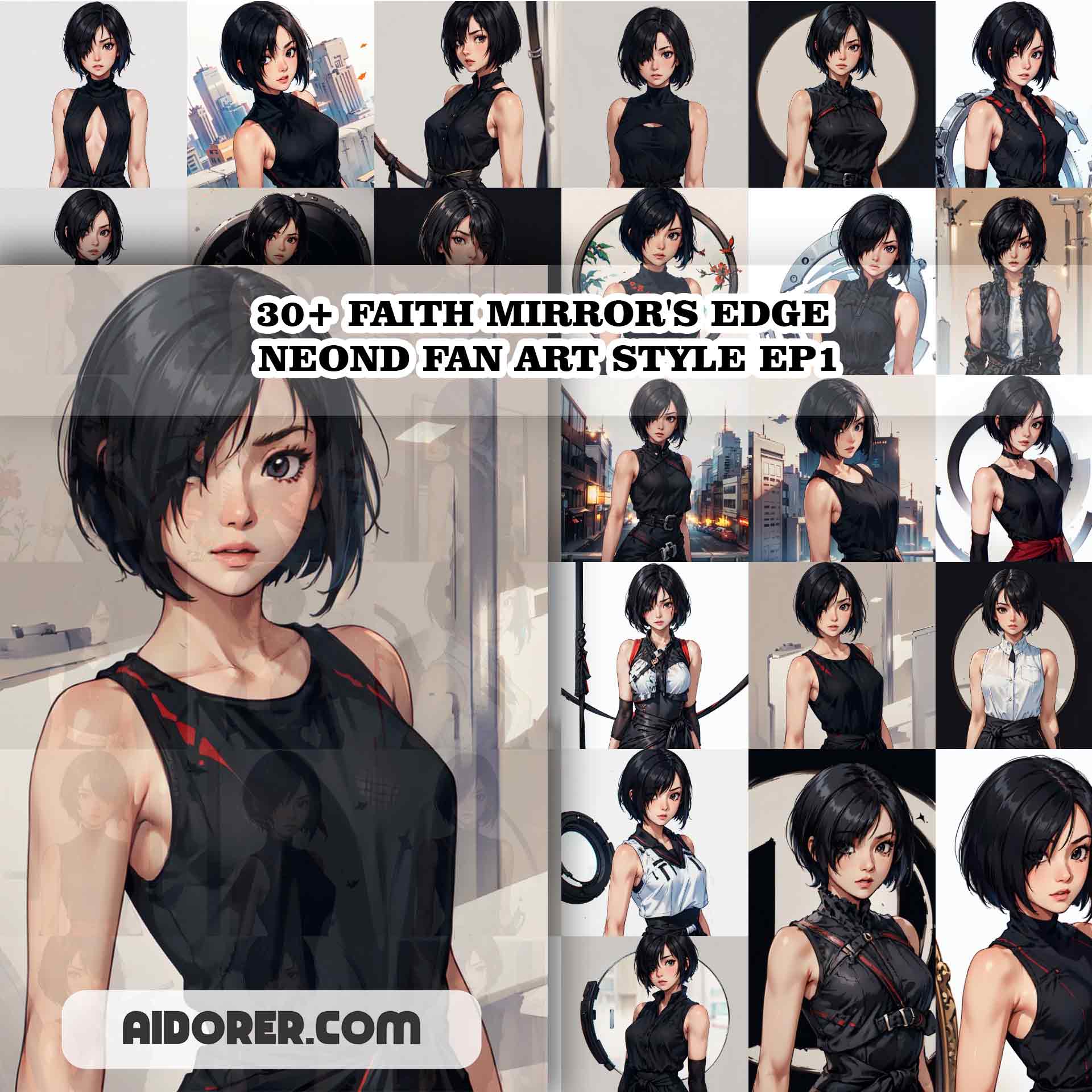 30 FAITH MIRROR'S EDGE NEOND FAN ART STYLE EP1 - Payhip