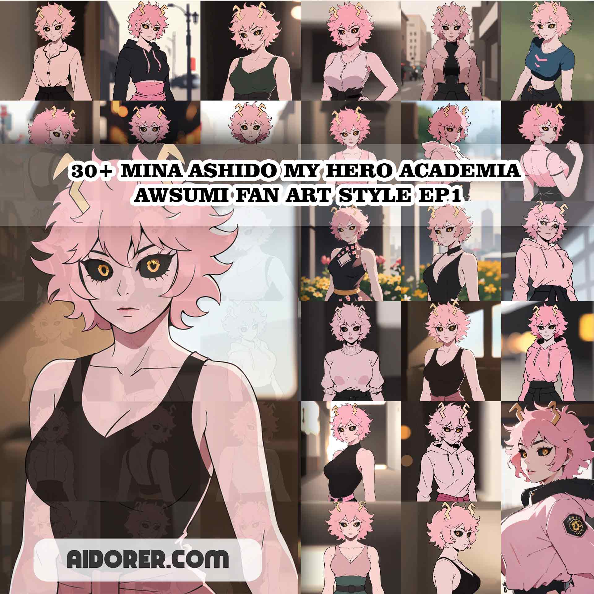 30 MINA ASHIDO MY HERO ACADEMIA AWSUMI FAN ART STYLE EP1 - Payhip