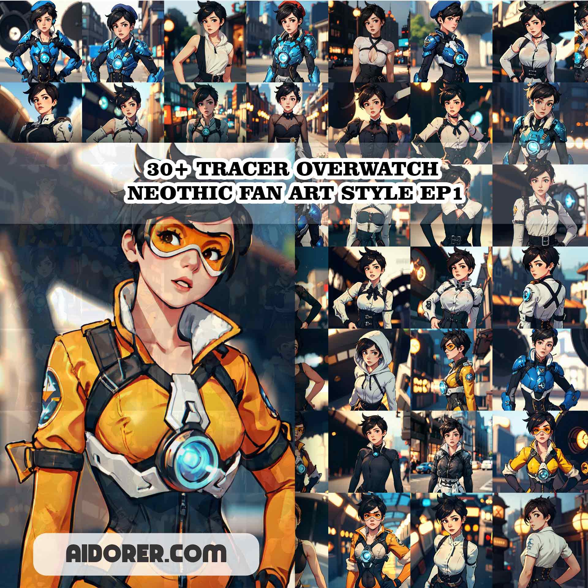 30 TRACER OVERWATCH NEOTHIC FAN ART STYLE EP1 - Payhip