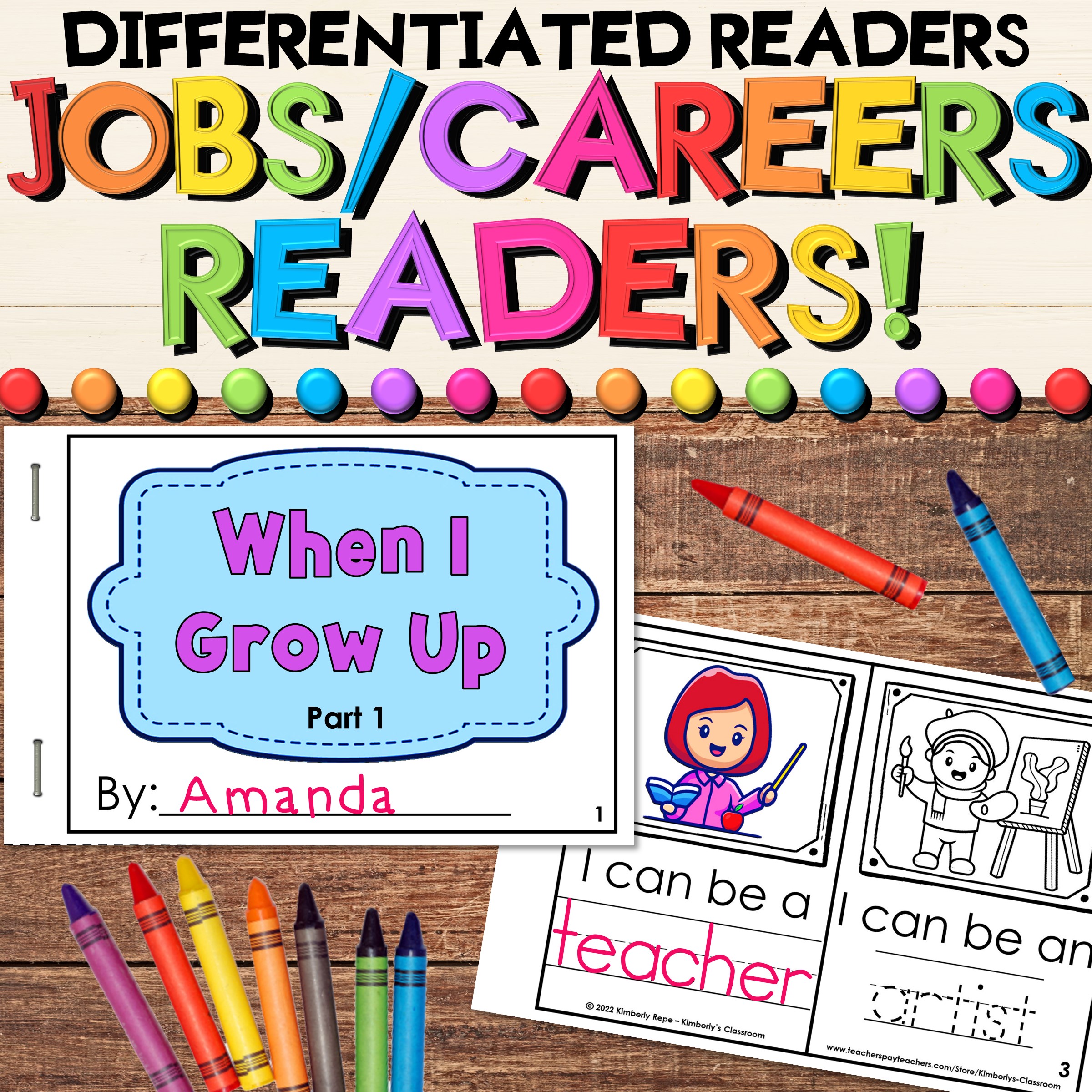 Community Helpers Emergent Mini Readers for Job Counseling & Career ...