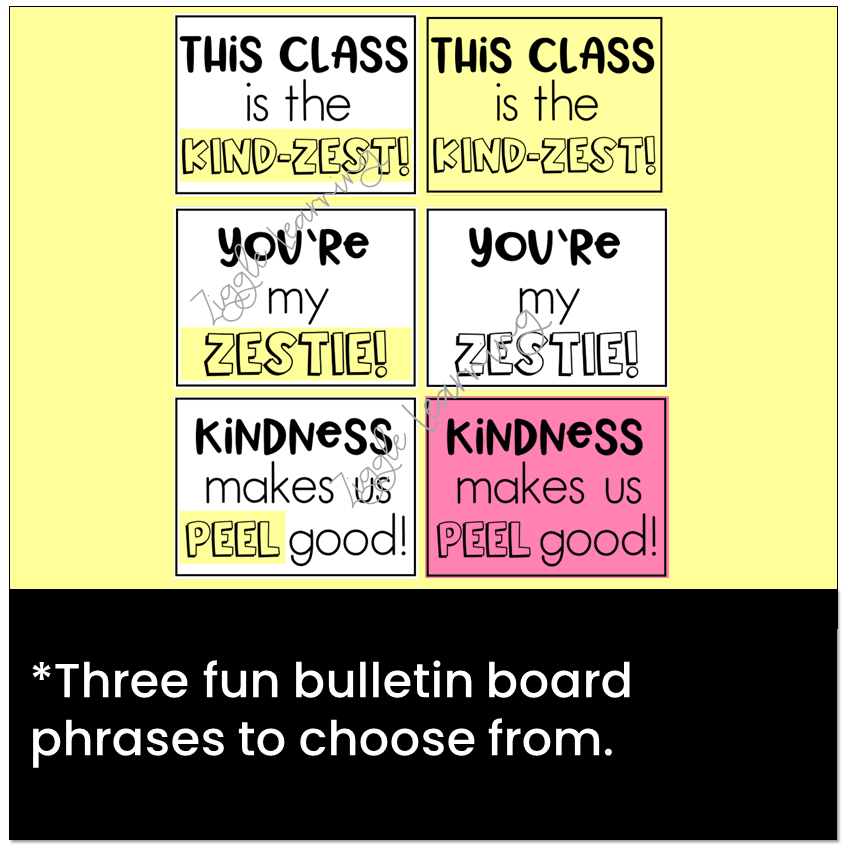 Summer Kindness Craft Lemonade End of Year Start of Year Bulletin Board