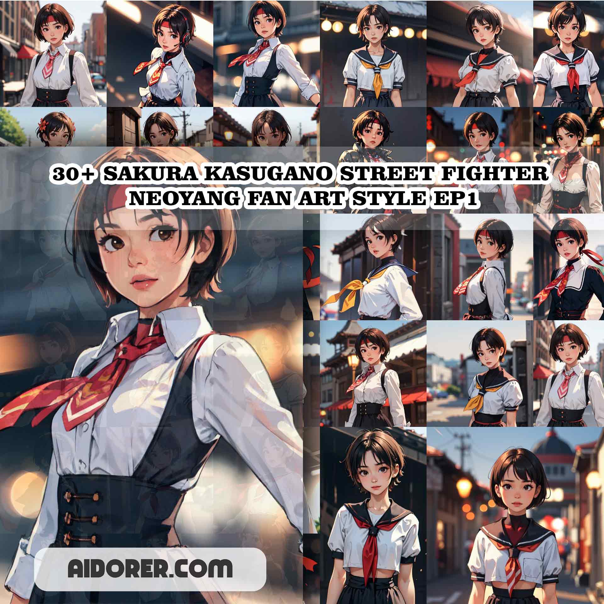 30 SAKURA KASUGANO STREET FIGHTER NEOYANG FAN ART STYLE EP1 - Payhip