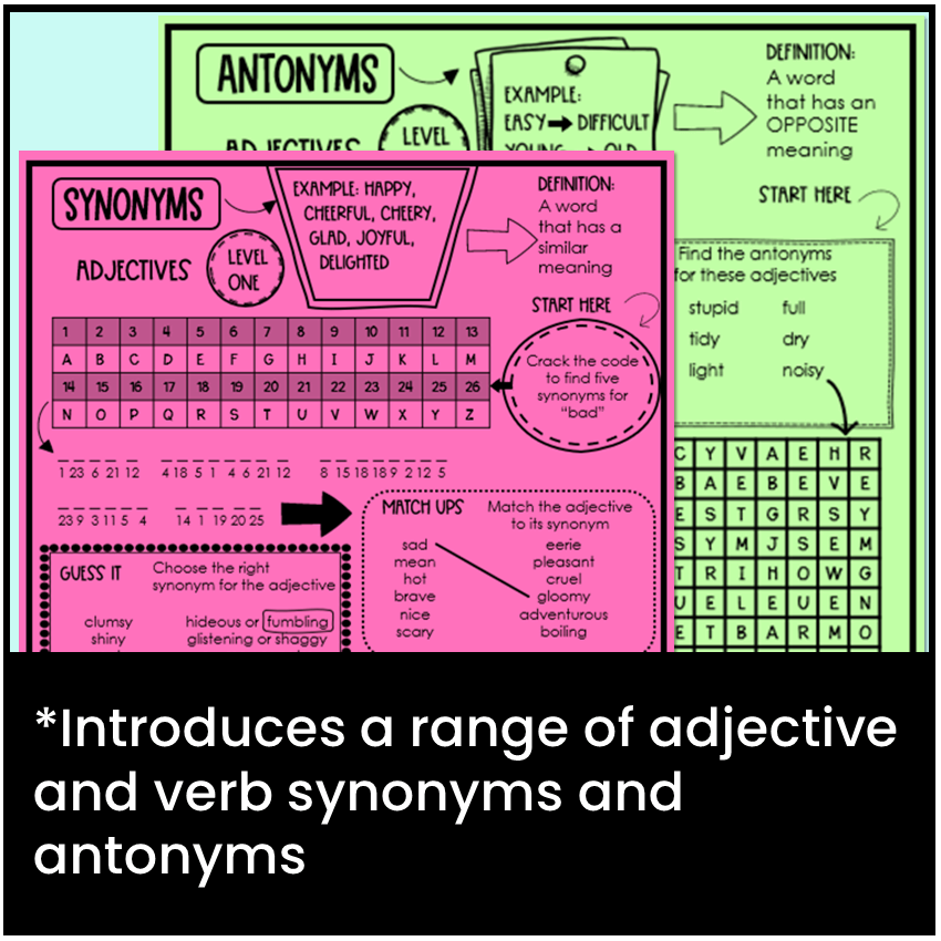 Synonyms And Antonyms Worksheets 4th Grade Replacing Synonyms