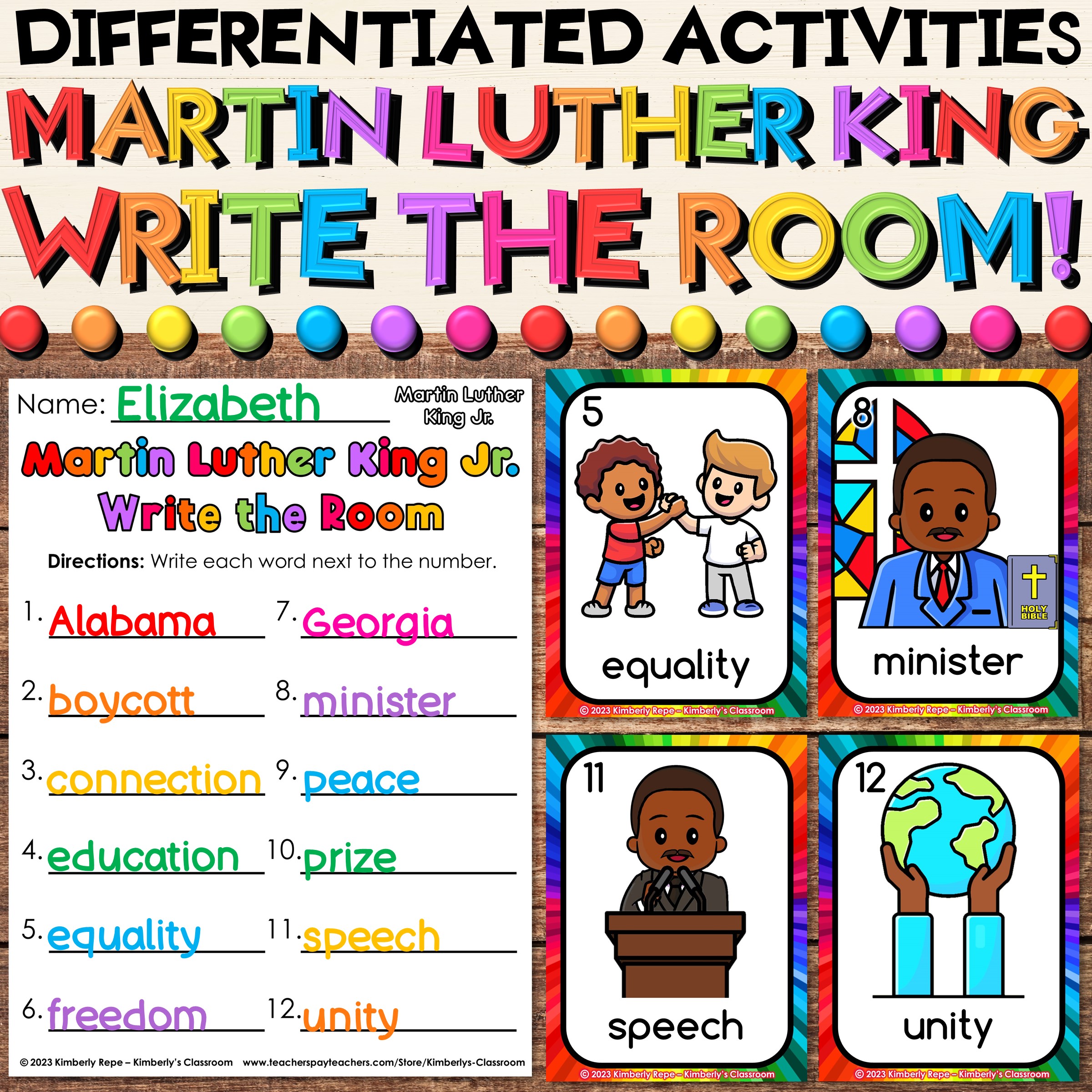 Martin Luther King Jr. Craft Activities for Black History Month & Civil ...