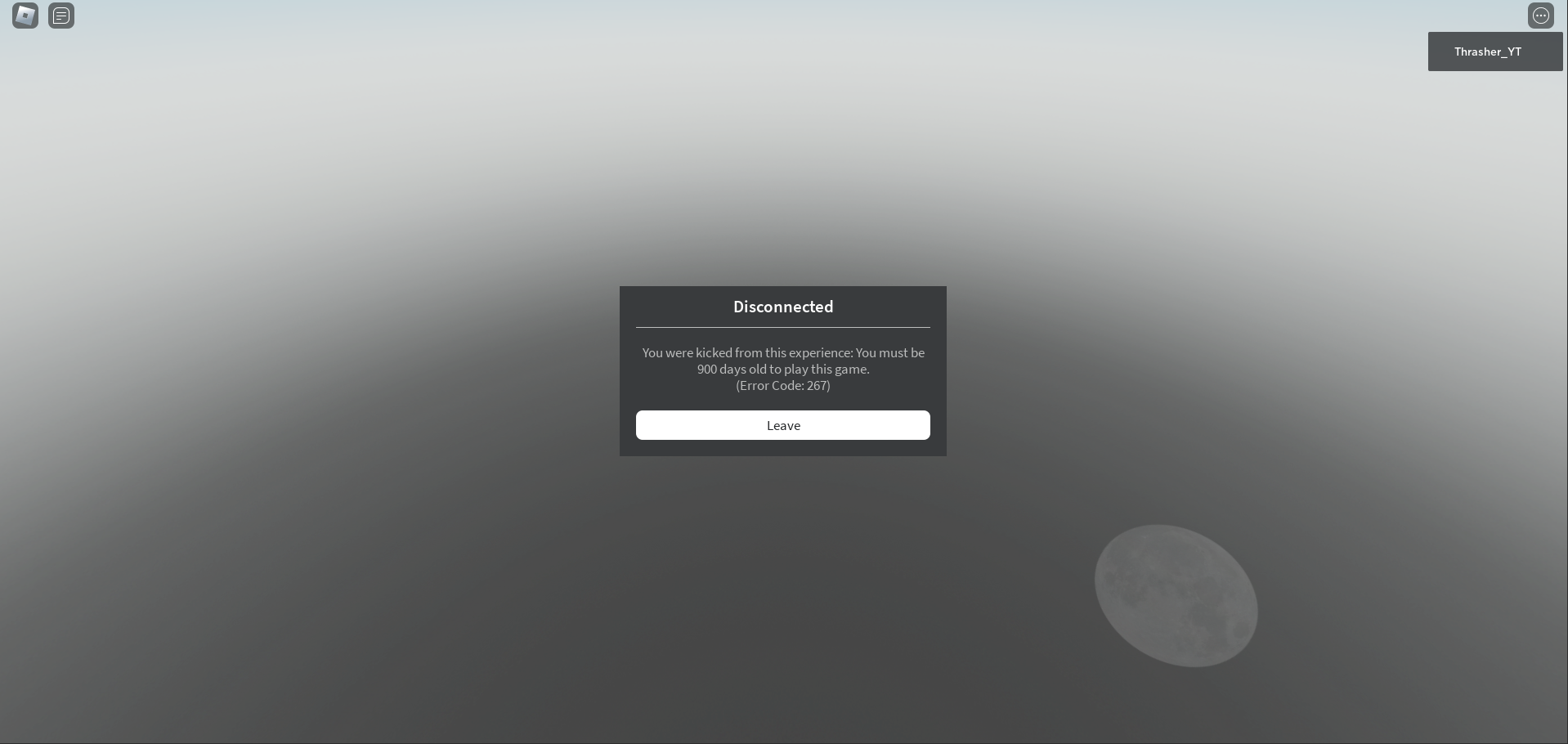 Account Age Blacklist System