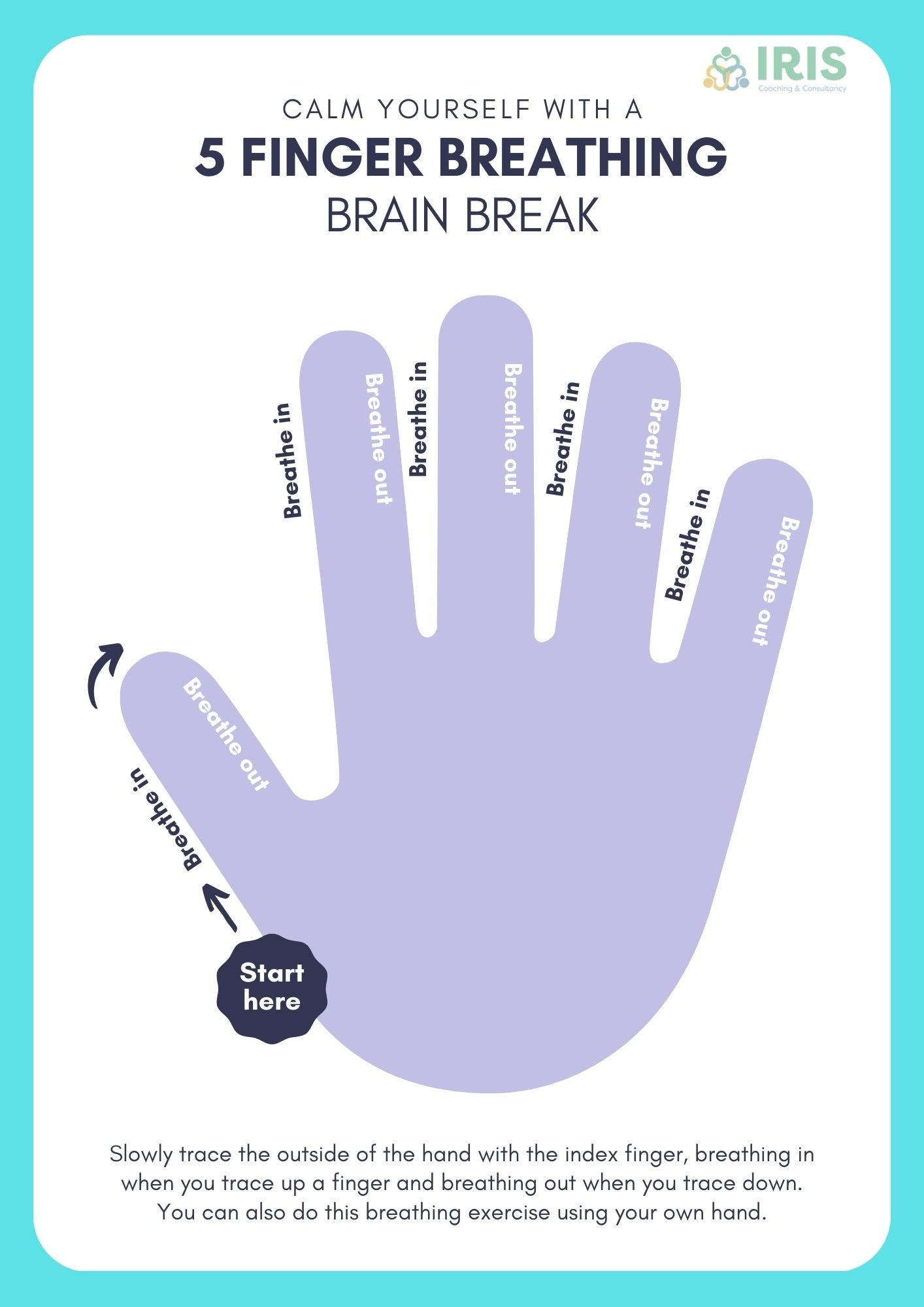 Five Finger Breathing Break Worksheet - Payhip