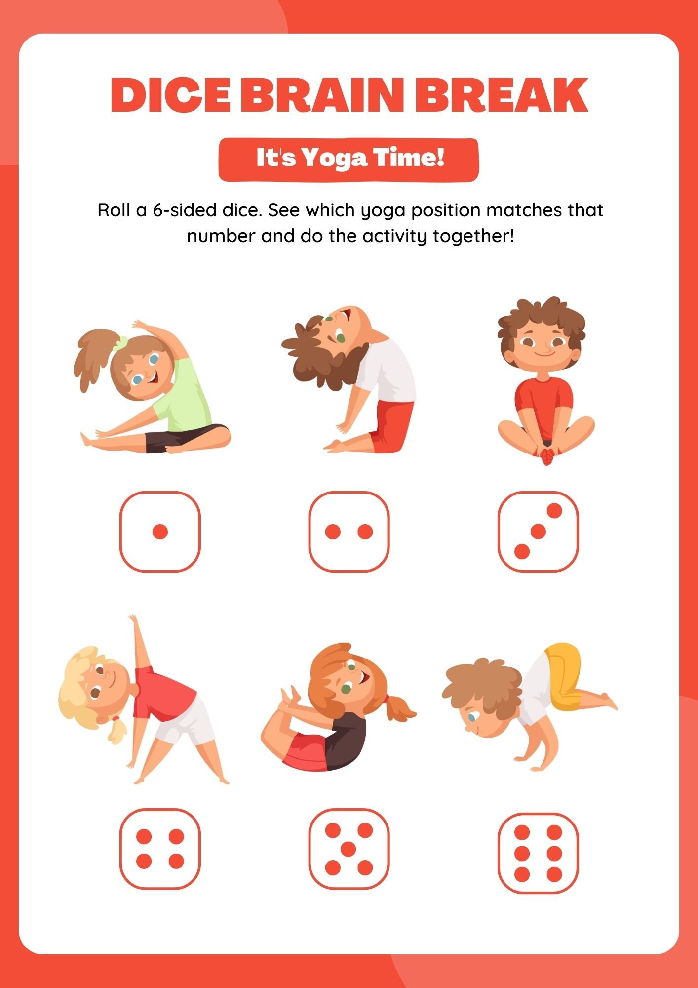 Dice Brain Break Sheet - Payhip