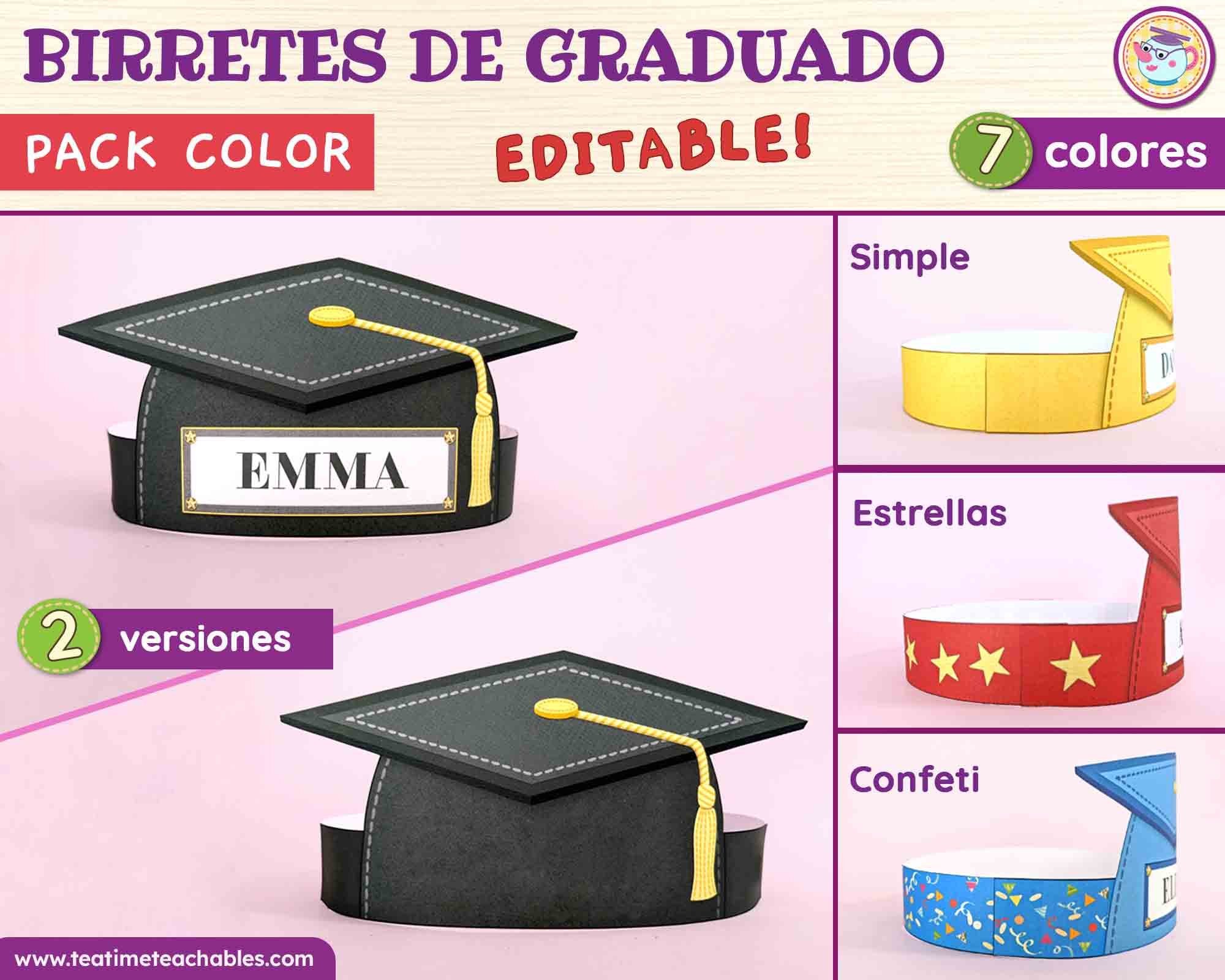 Birretes - PACK COLOR - Payhip