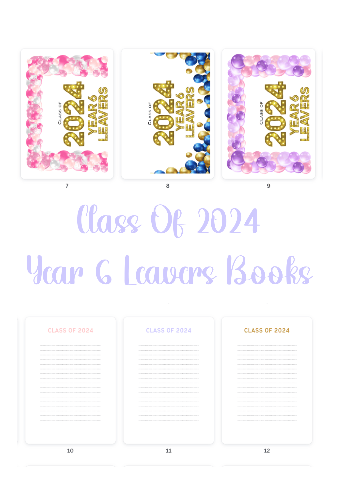 DIGITAL Leavers Books 2024 Landscape - Payhip
