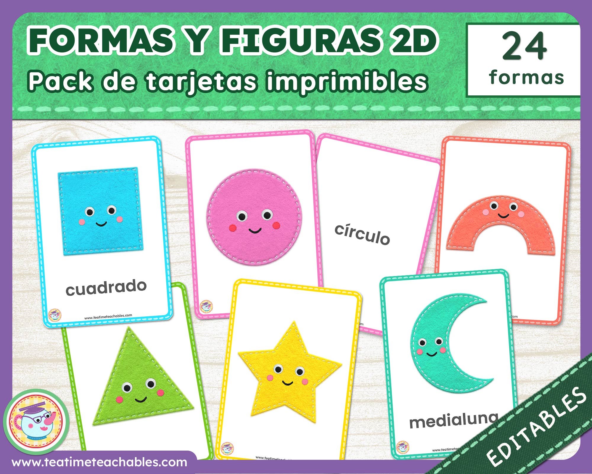 FORMAS Y FIGURAS 2D - Pack de tarjetas - Payhip