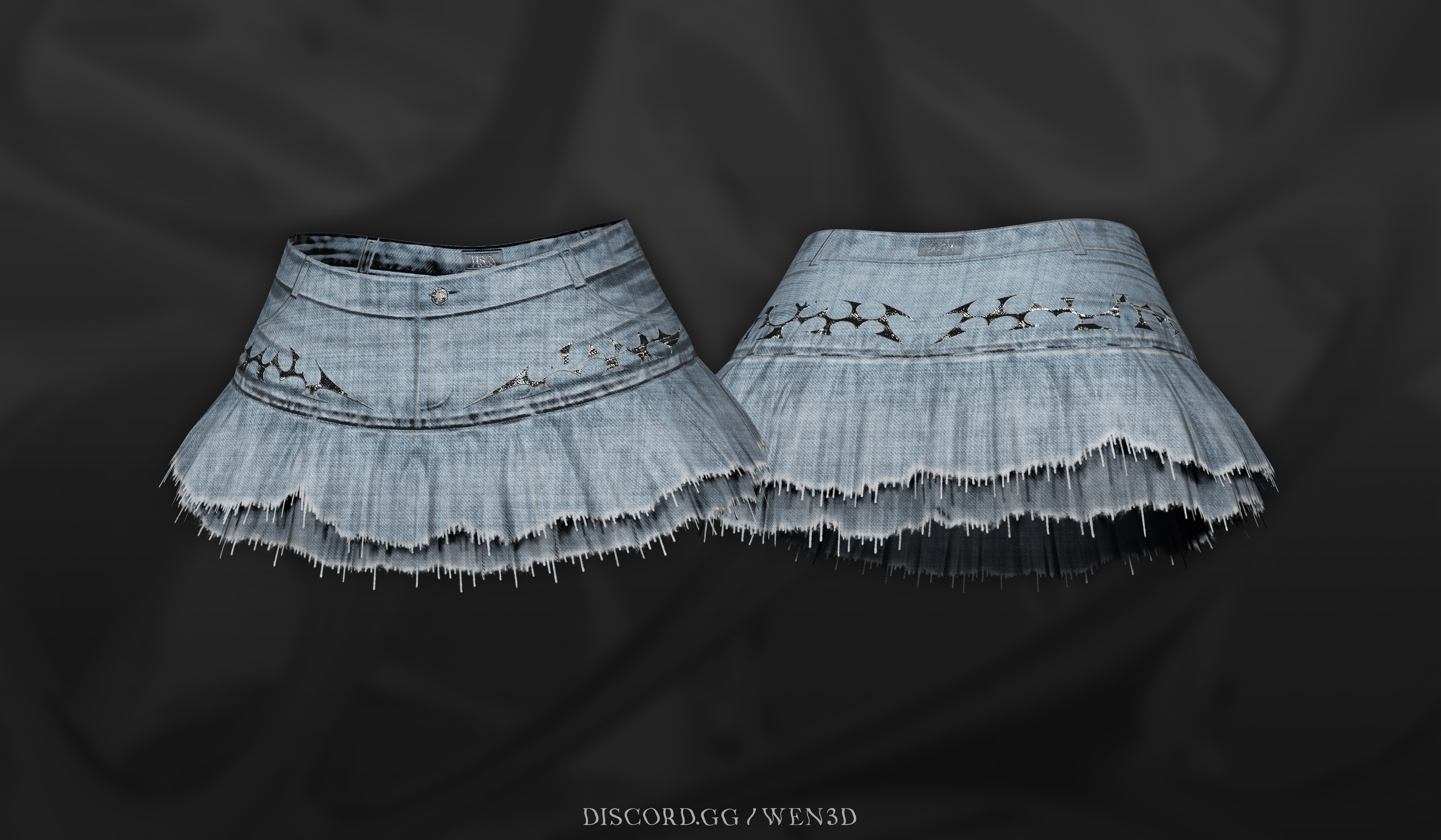 Denim-Skirt-01 ; Paid