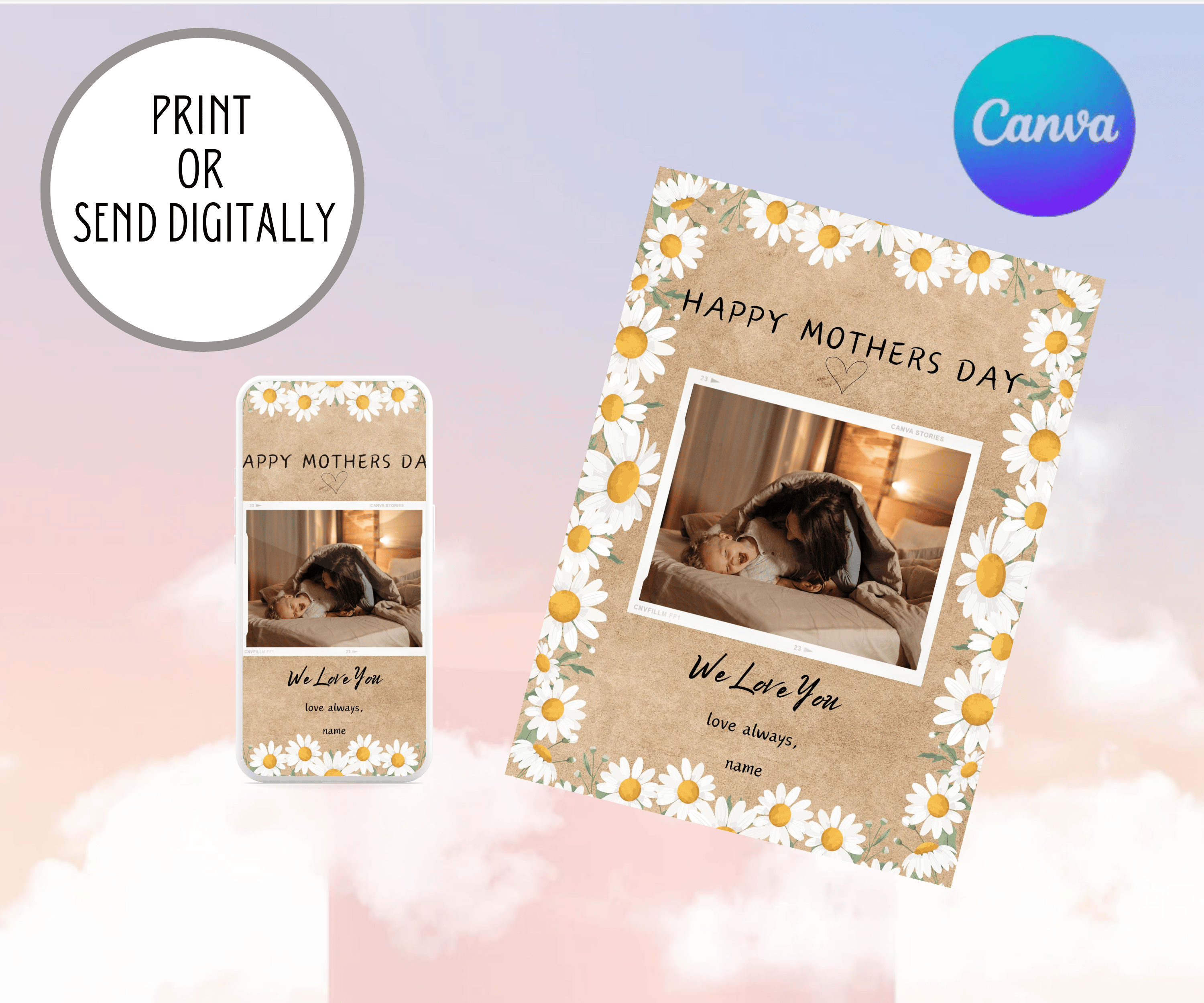 Mother's Day Daisy Card - Payhip