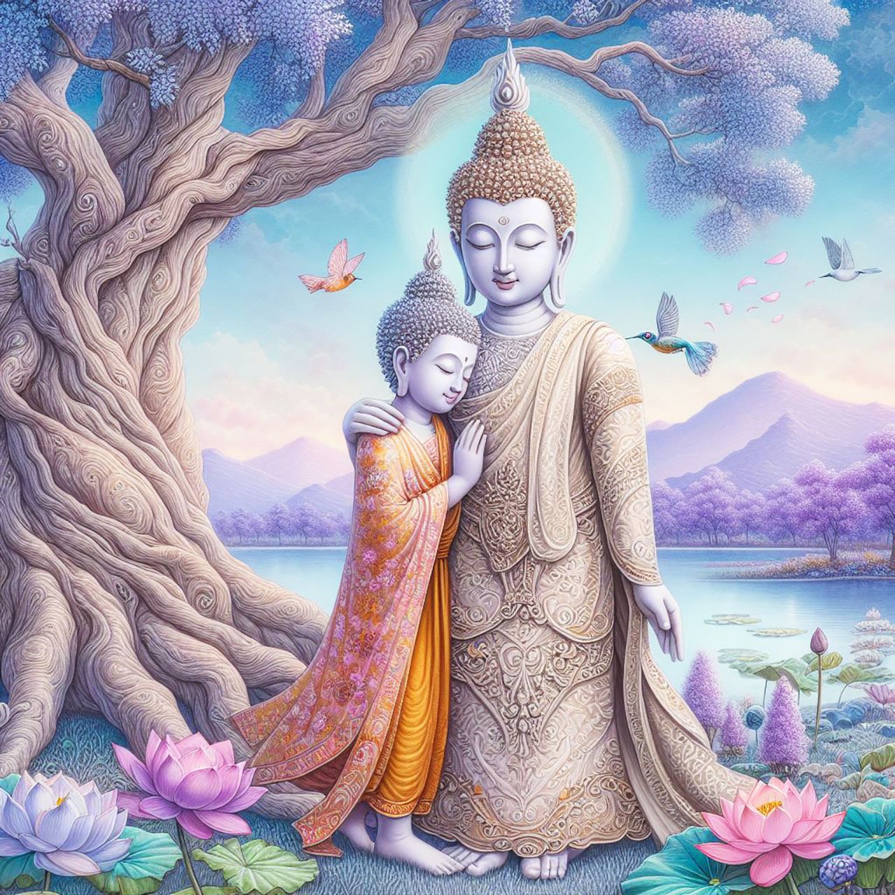 Buddha & Child by Lake 9 - Payhip
