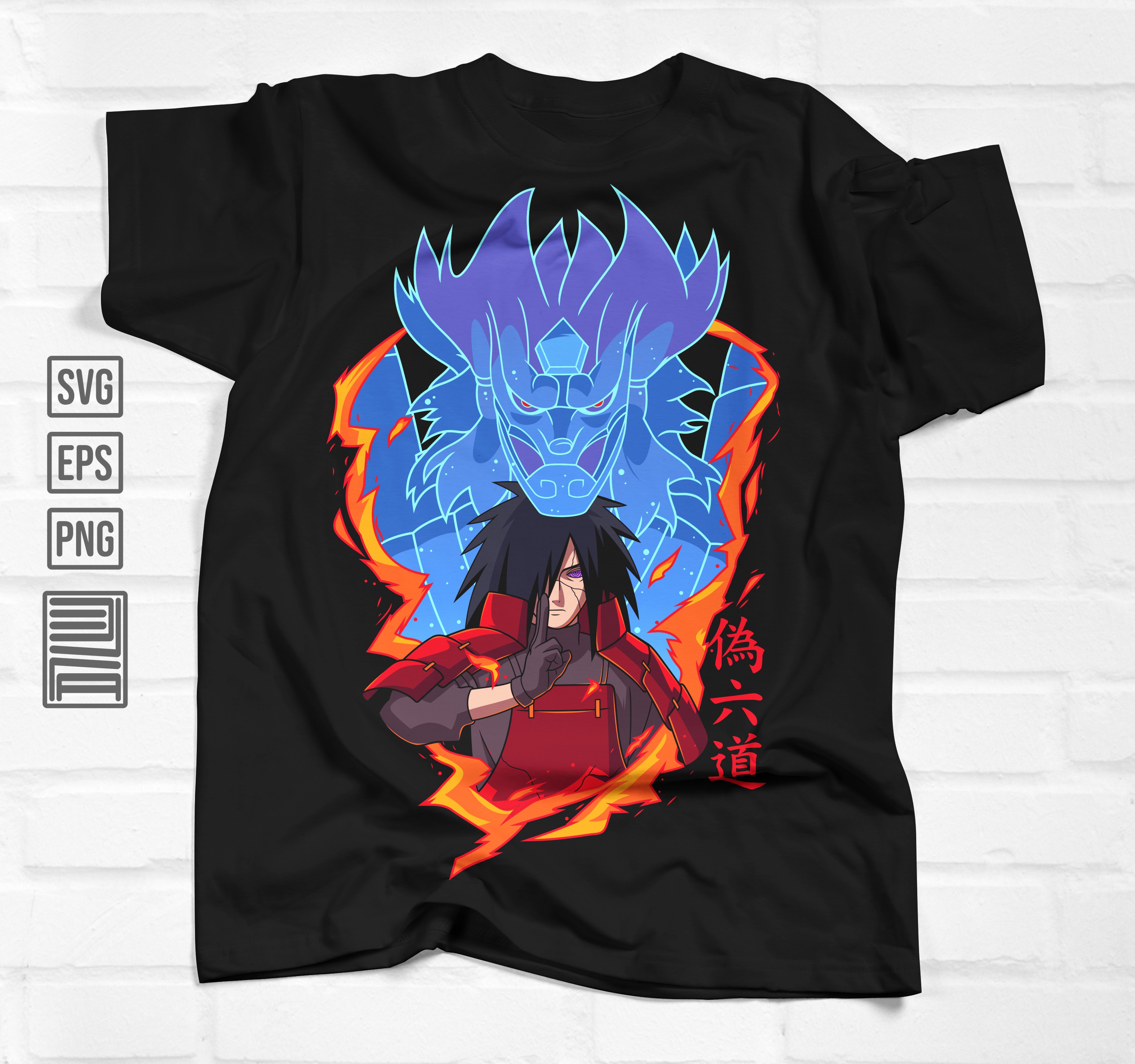 Naruto - Uchiha Madara Ghost Anime Vector Files - Payhip