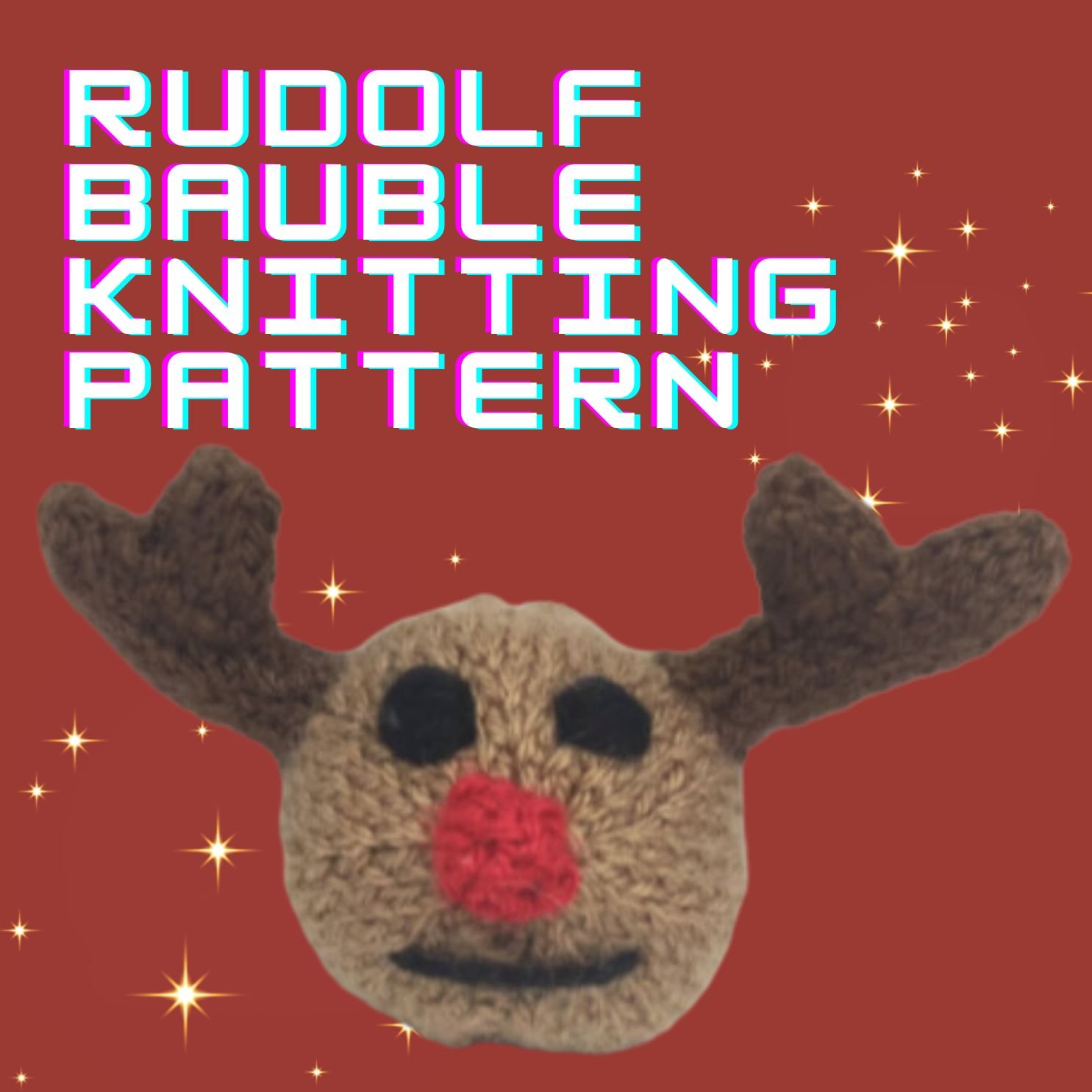 Rudolf Reindeer Bauble Knitting Pattern - Payhip